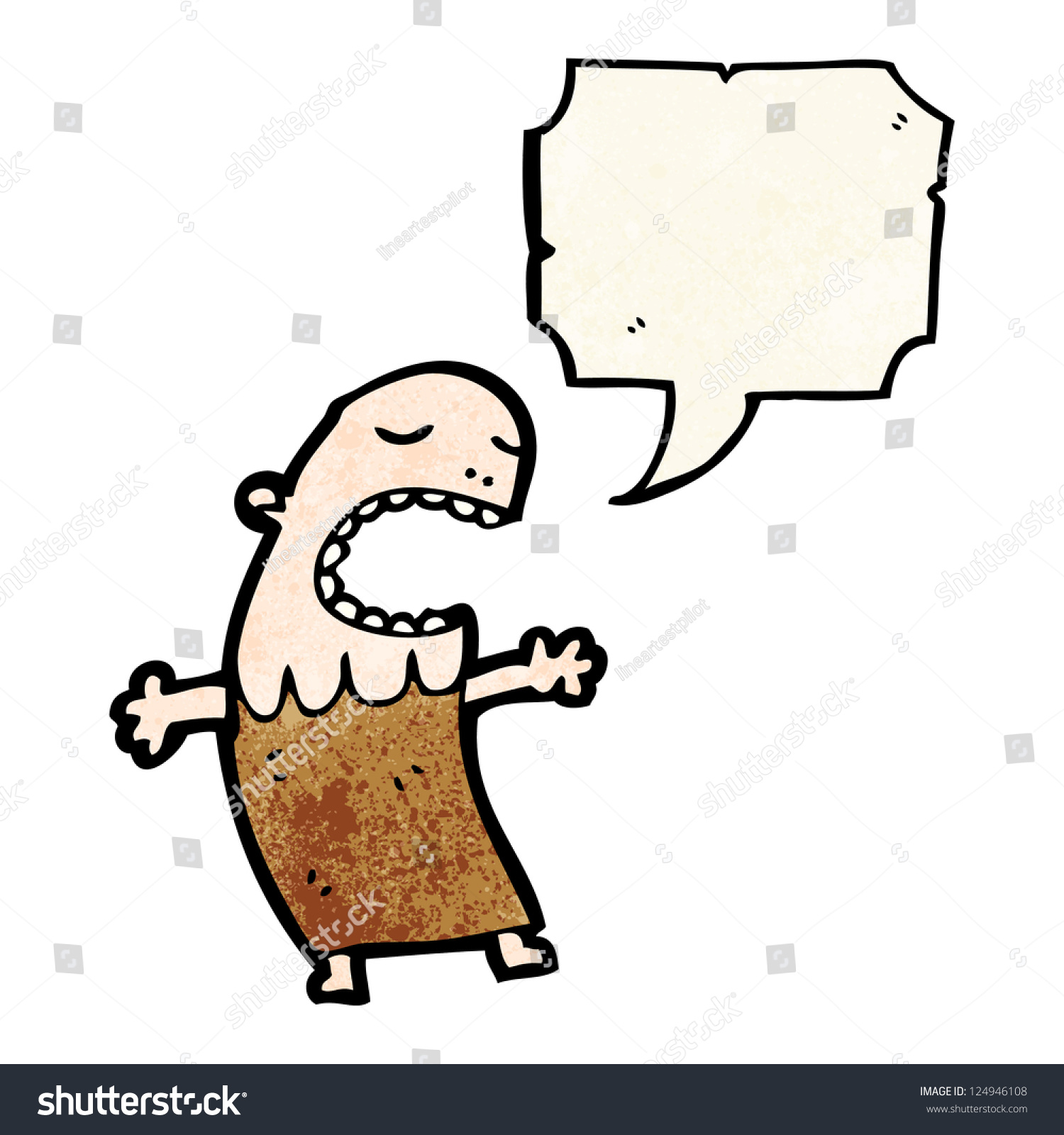 Cartoon Tribesman Stock Vector (Royalty Free) 124946108