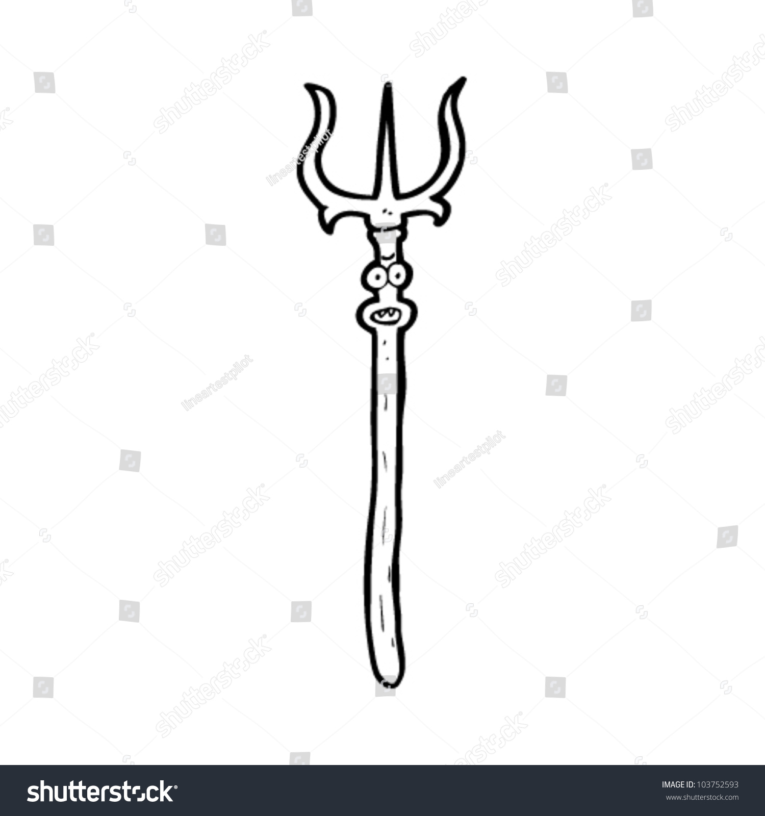Cartoon Trident Stock Vector (Royalty Free) 103752593
