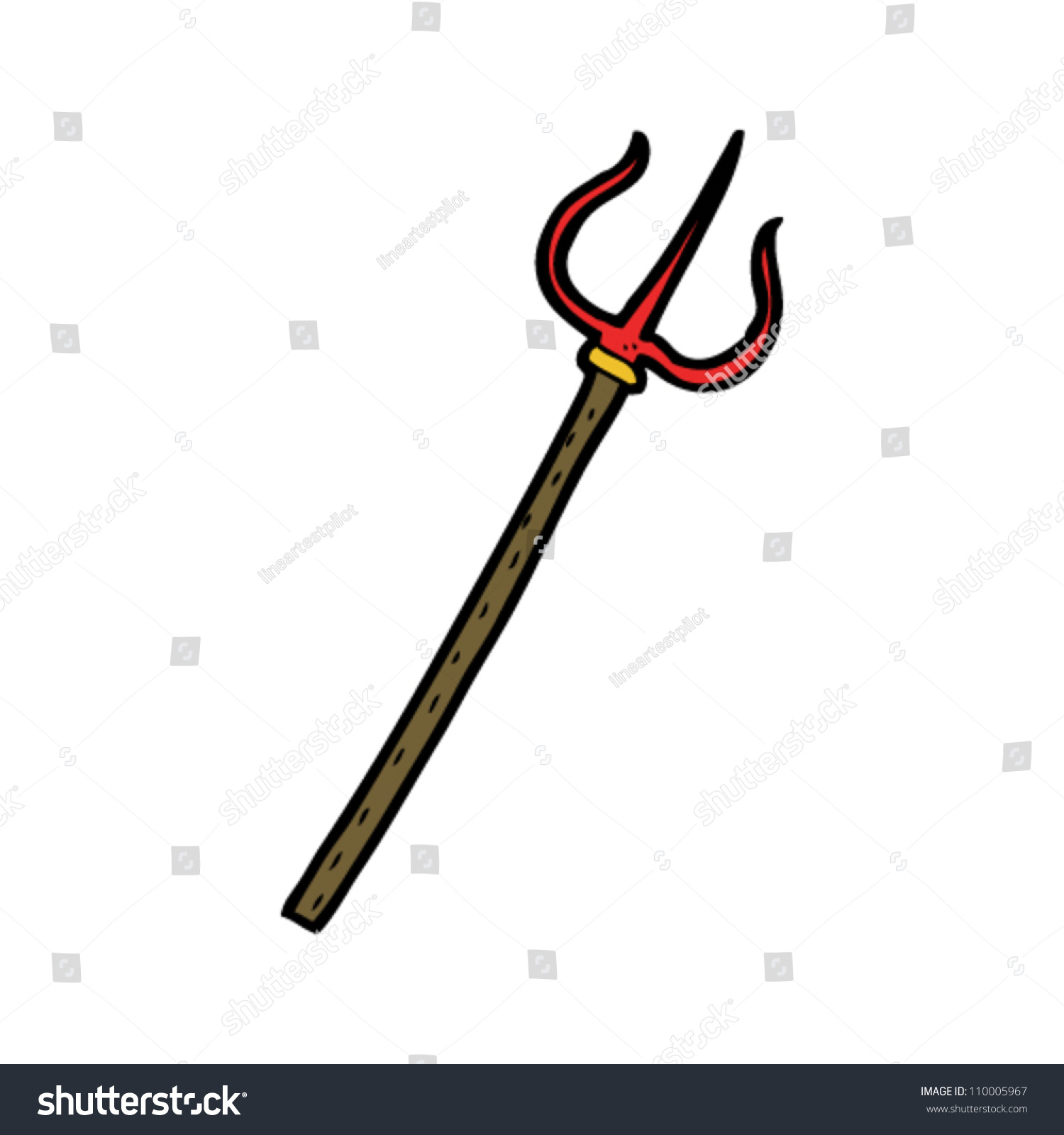 Cartoon Trident Stock Vector (Royalty Free) 110005967