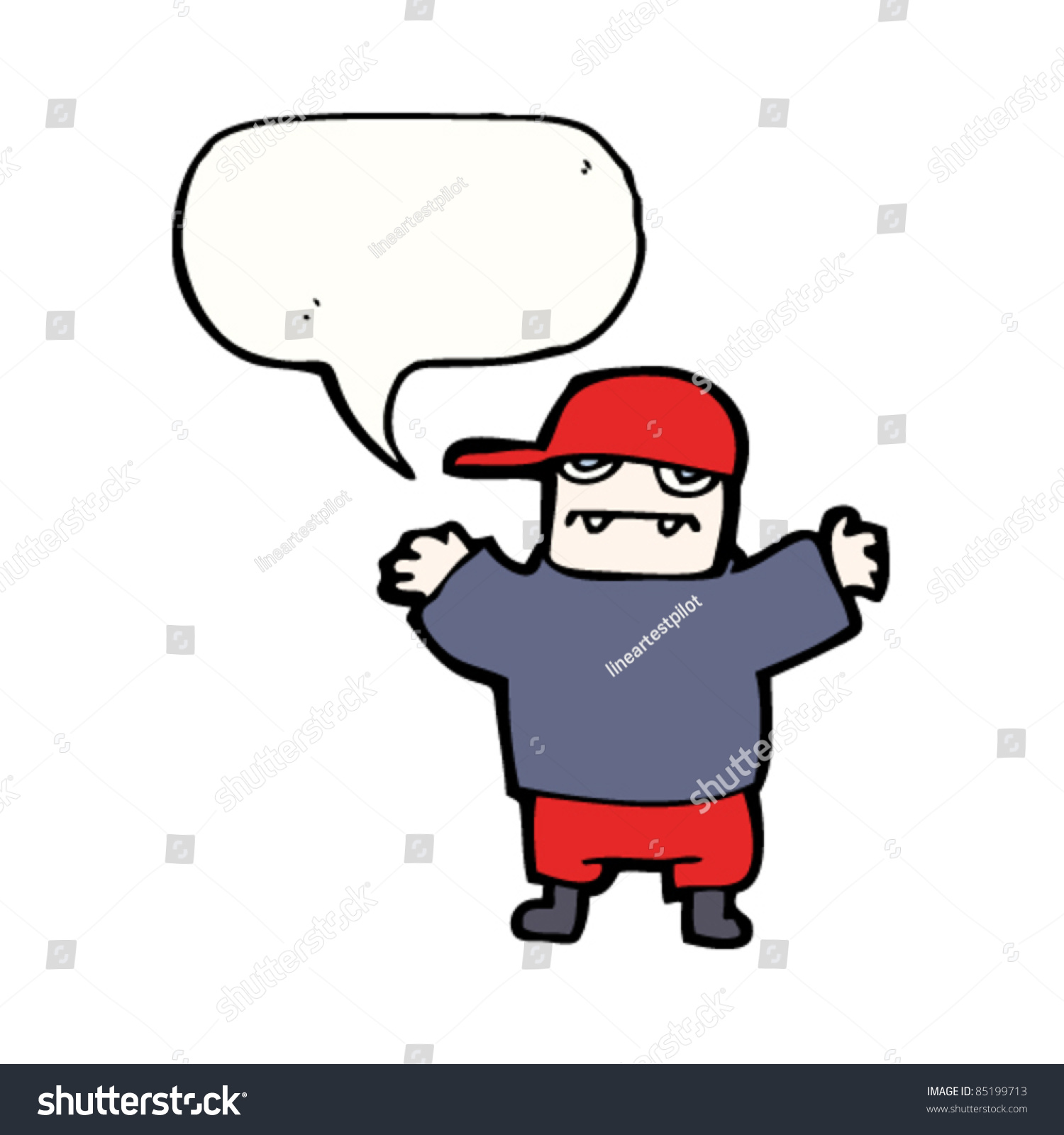 Cartoon Ugly Boy Talking Stock Vector (Royalty Free) 85199713 ...