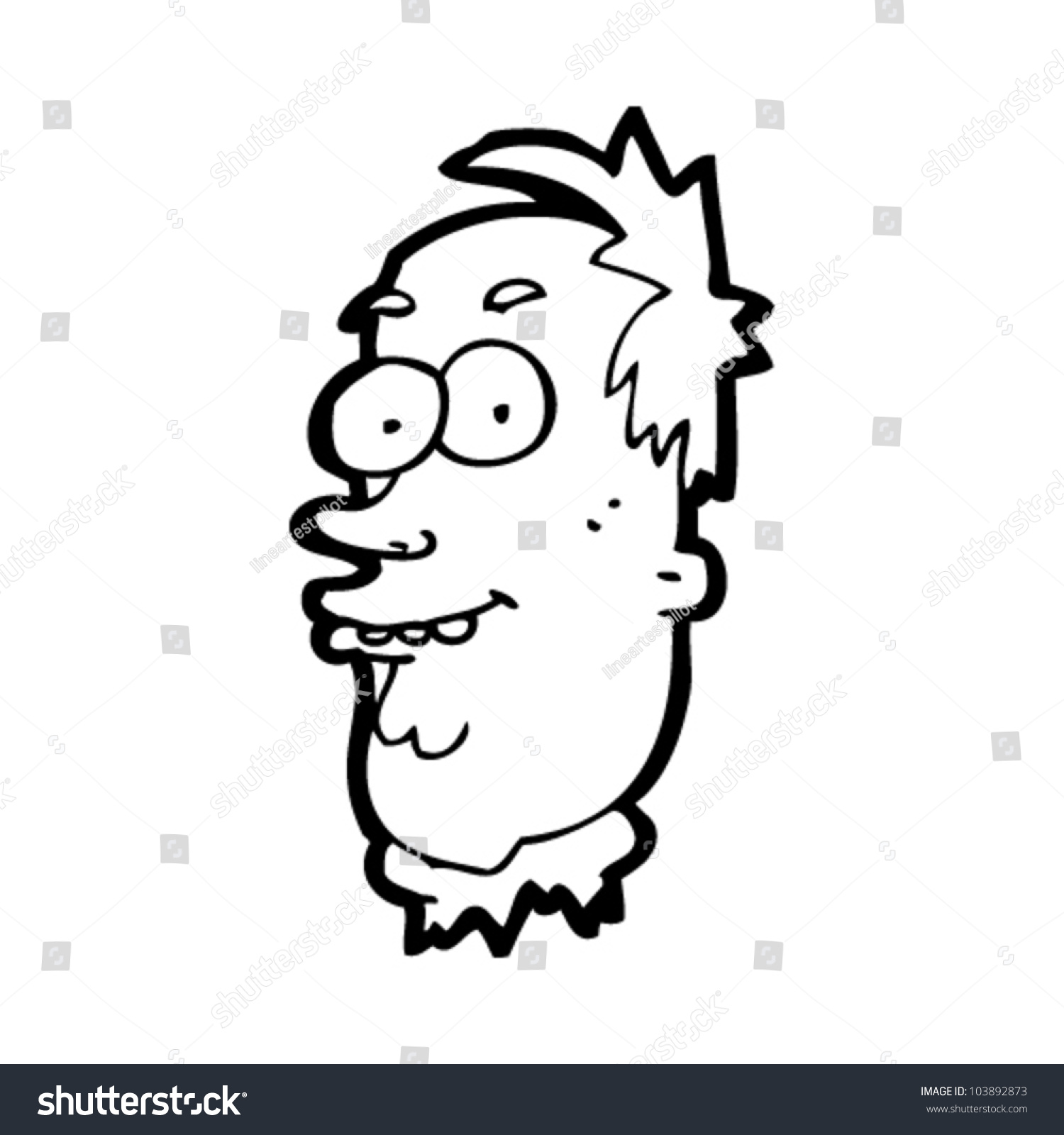 Cartoon Ugly Man Stock Vector (Royalty Free) 103892873 | Shutterstock