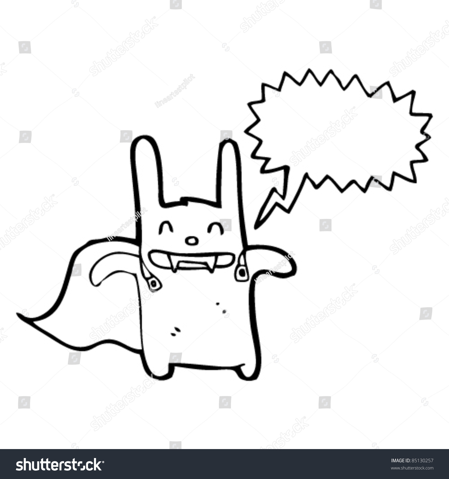 Cartoon Vampire Rabbit Superhero Stock Vector (Royalty Free) 85130257 ...