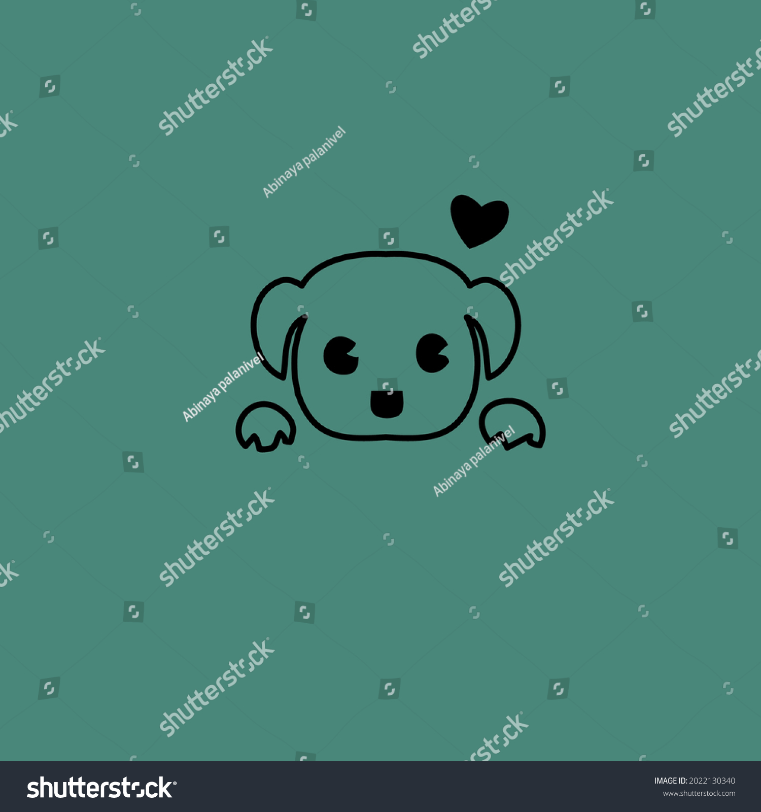 Cartoon Vector Black Print Design Stock Vector (Royalty Free ...