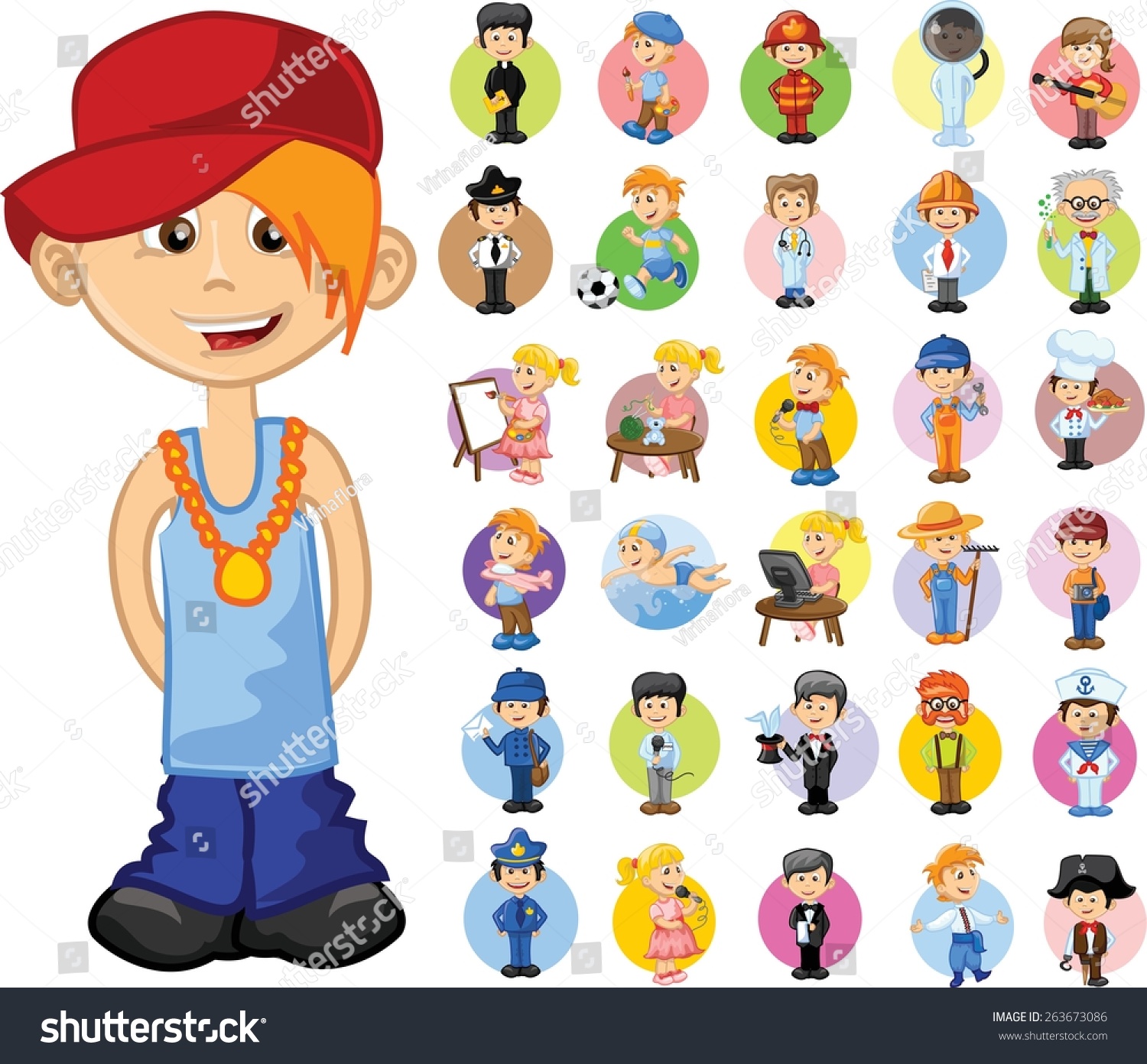Cartoon Vector Characters Different Professions Stock Vector (Royalty ... Cartoon Vector Characters Different Professions Stock Vector (Royalty ...