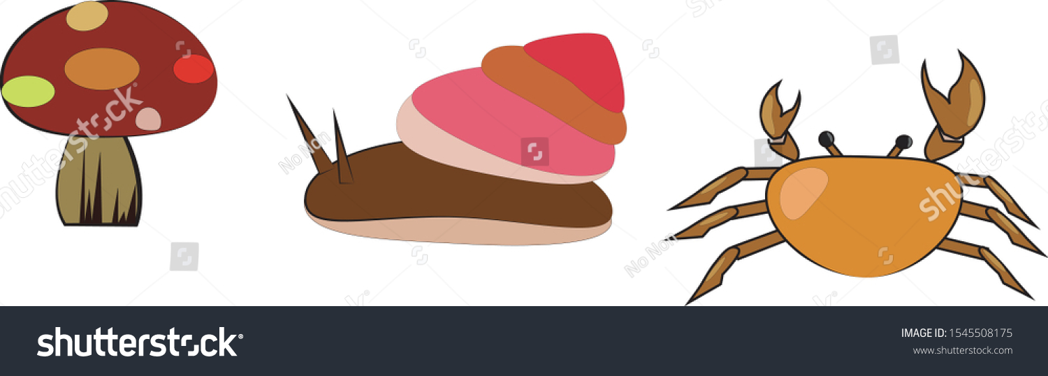 Cartoon Vector Crab Animals Illusttration Stock Vector (Royalty Free ...