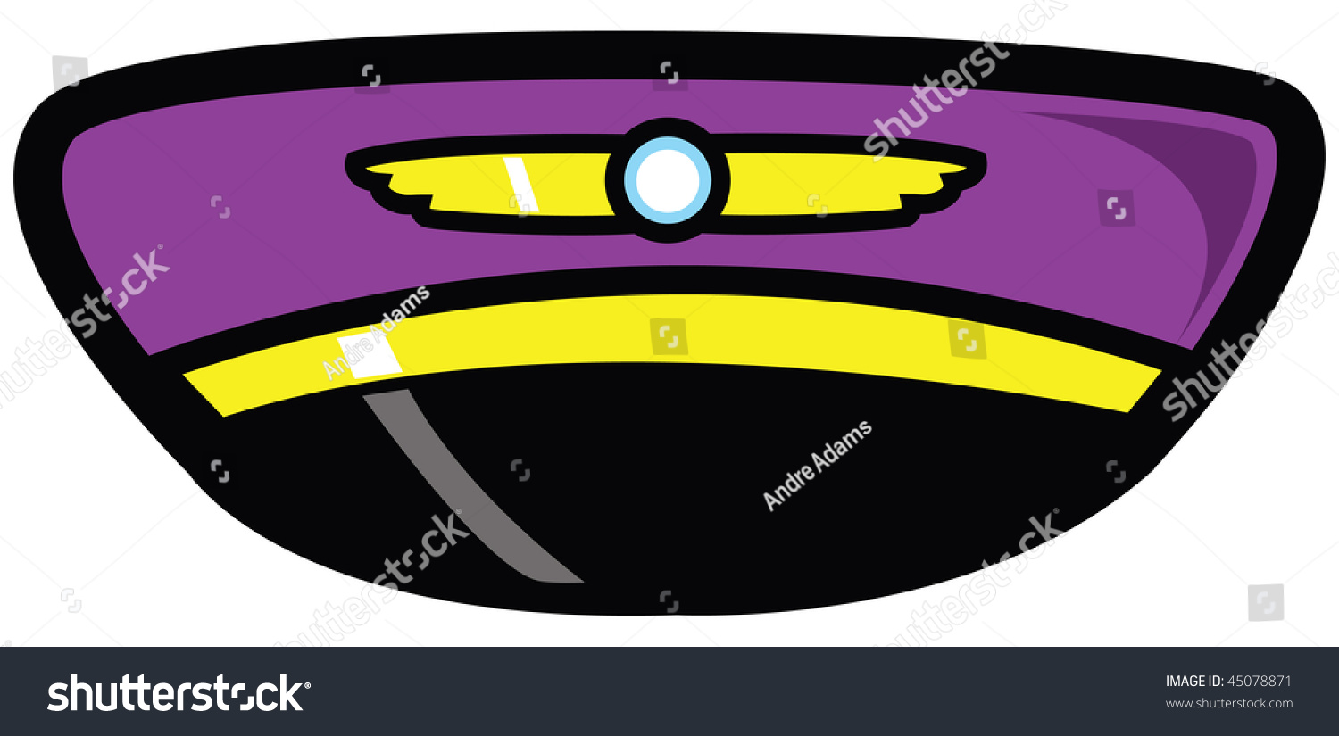 Cartoon Vector Illustration Pilot Cap Stock Vector (Royalty Free) 45078871