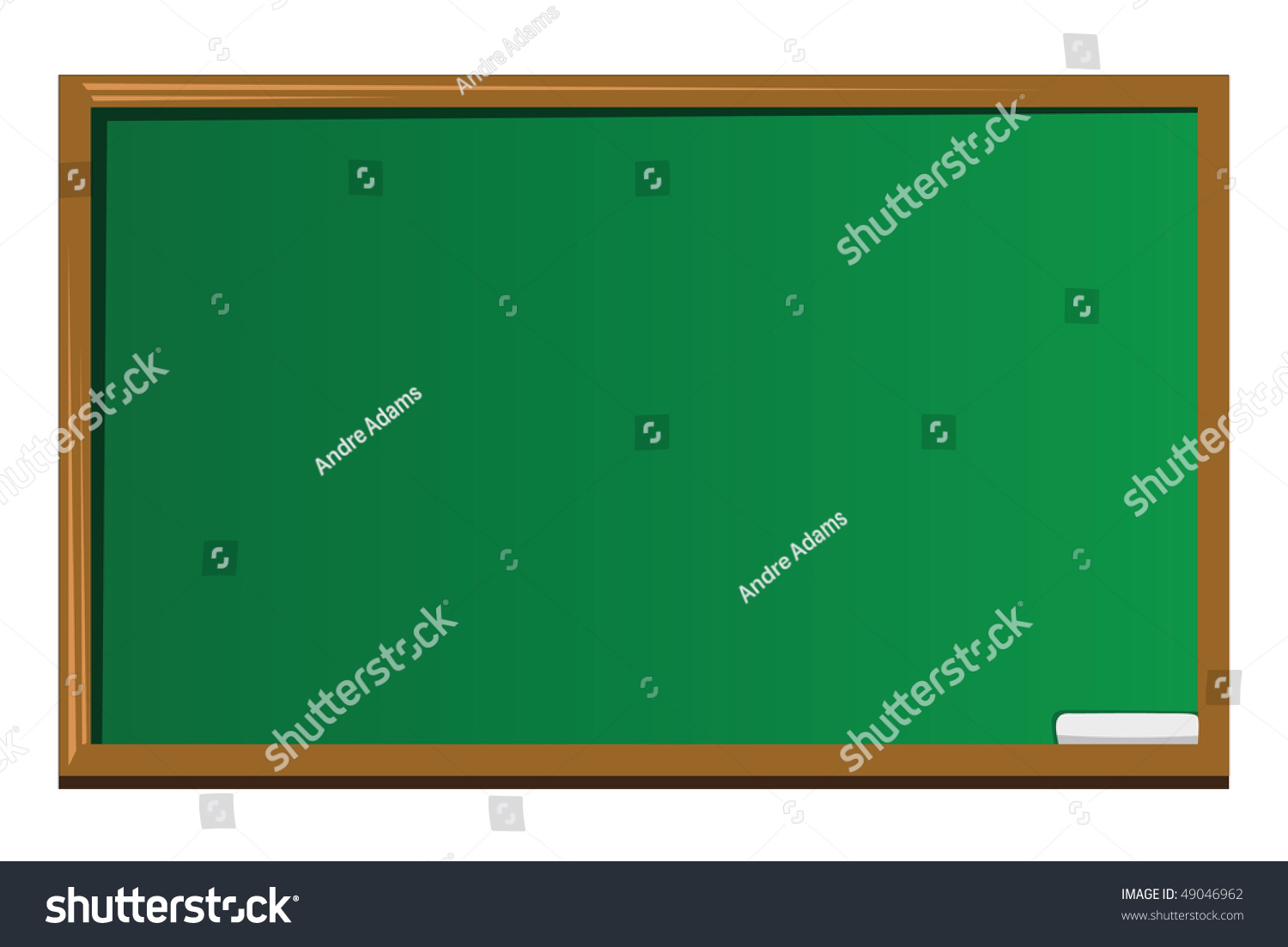 Cartoon Vector Illustration School Chalkboard Stock Vector (Royalty ...