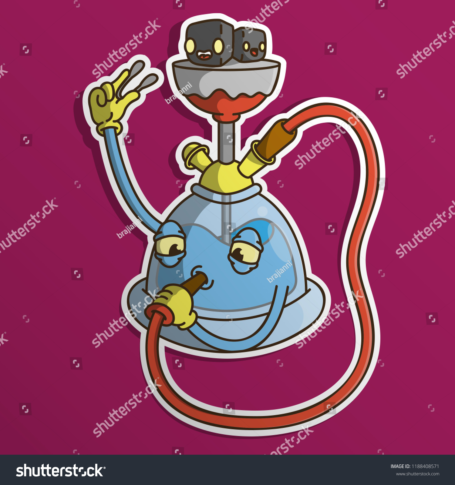 Cartoon Vector Illustrator Cute Character Animated เวกเตอร์สต็อก ปลอด