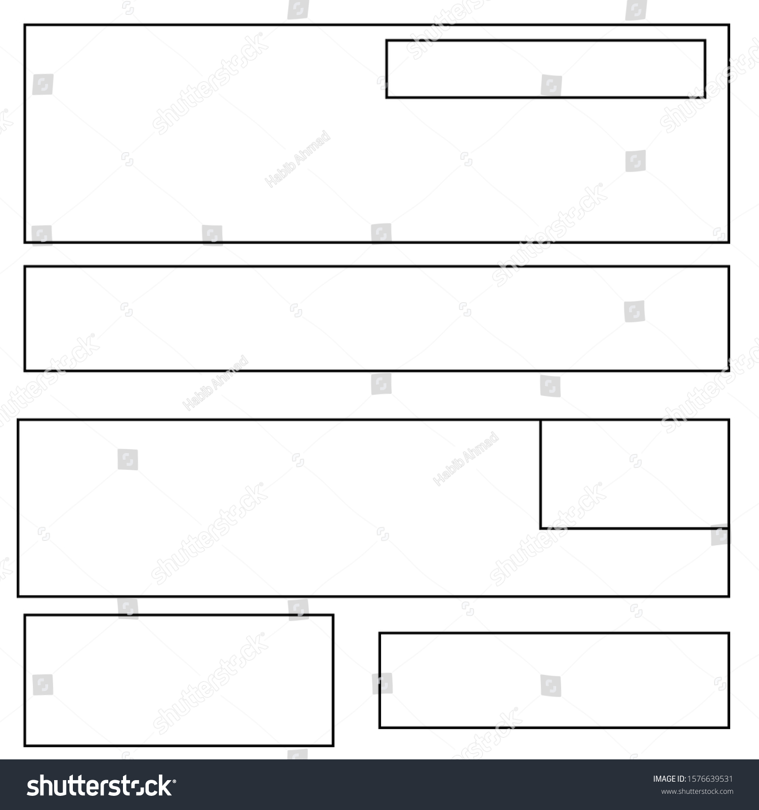 Cartoon Vector Panel Simple Design Stock Vector (Royalty Free) 1576639531