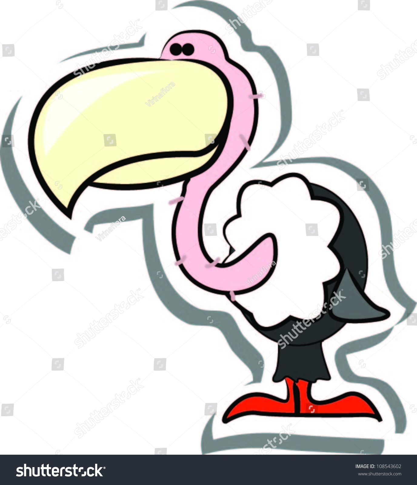 Cartoon Vector Vulture Stock Vector (Royalty Free) 108543602 | Shutterstock