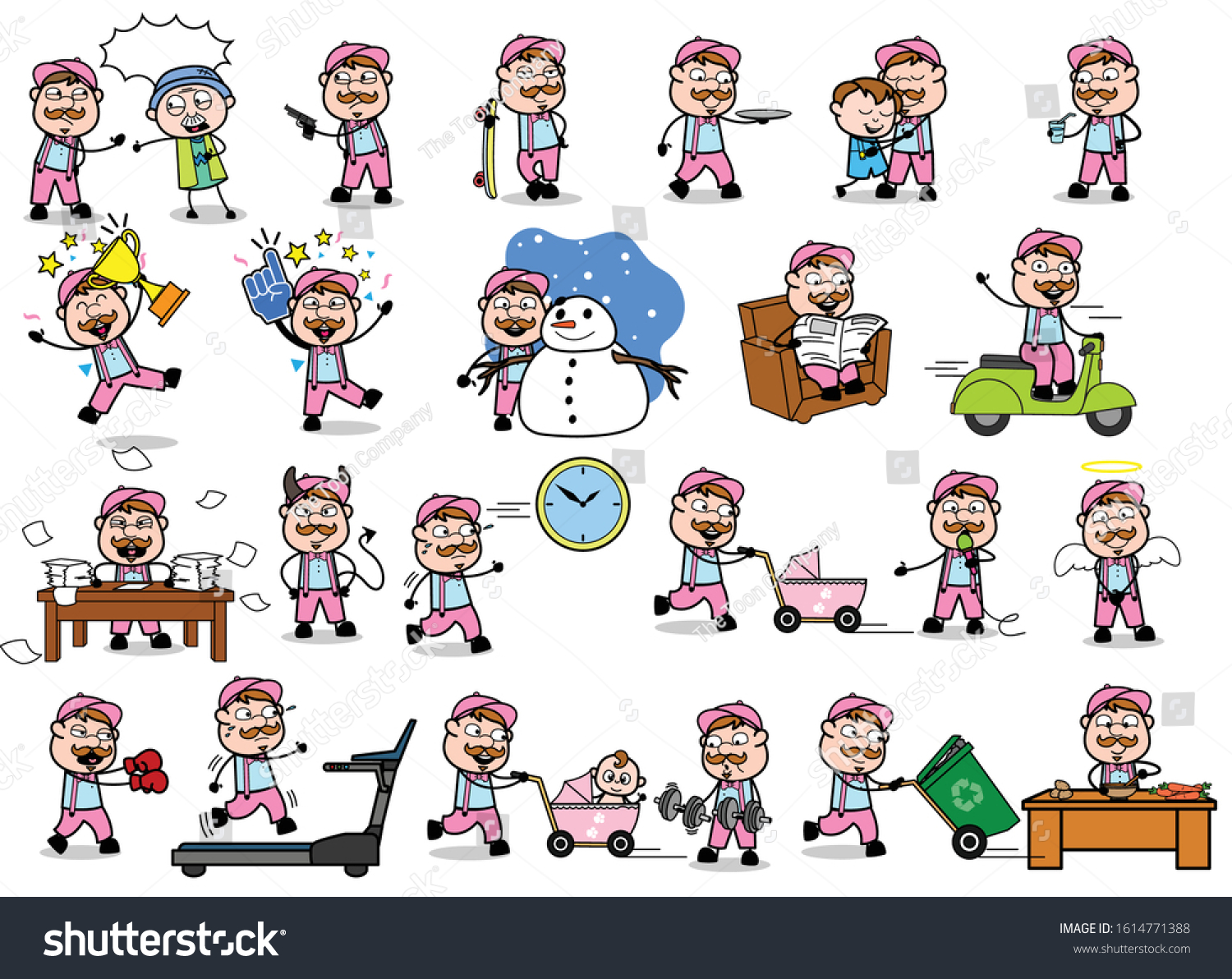 Cartoon Vendor Character Set Concepts Vector Stock Vector (Royalty Free ... Cartoon Vendor Character Set Concepts Vector Stock Vector (Royalty Free ...