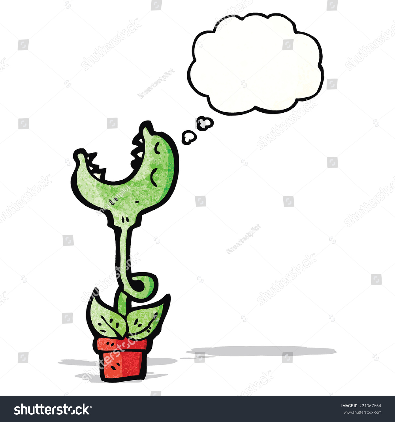 Cartoon Venus Fly Trap Stock Vector (Royalty Free) 221067664 | Shutterstock