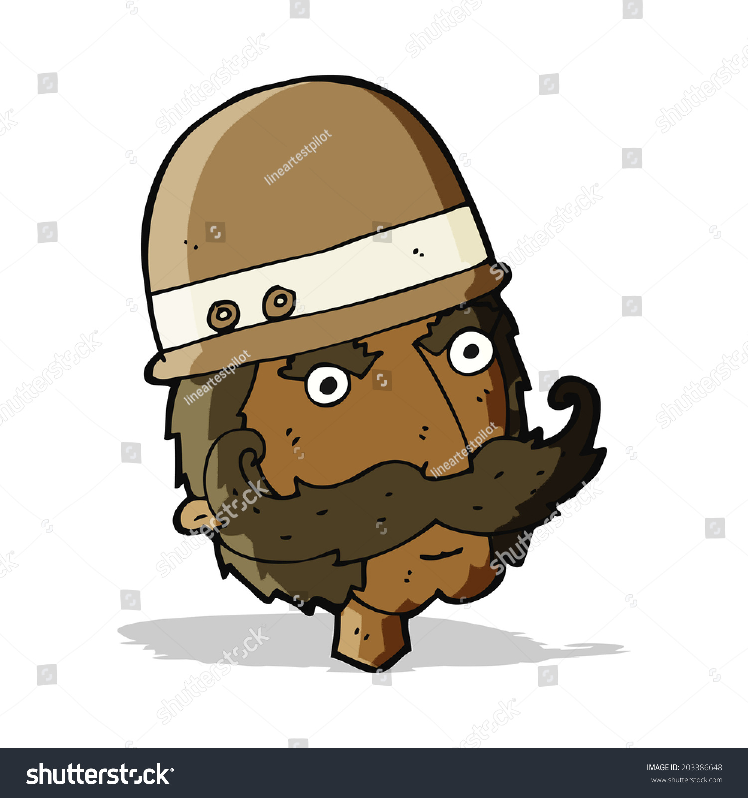 Cartoon Victorian Hunter Stock Vector (Royalty Free) 203386648