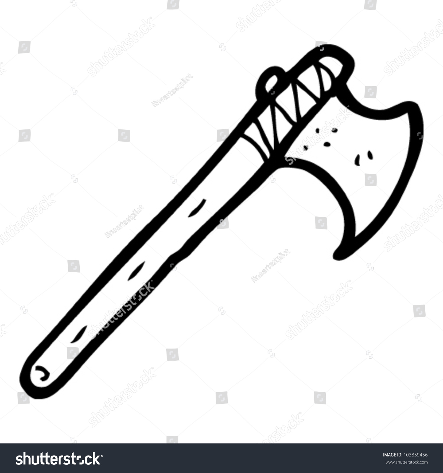 Cartoon Viking Axe Stock Vector (Royalty Free) 103859456 | Shutterstock