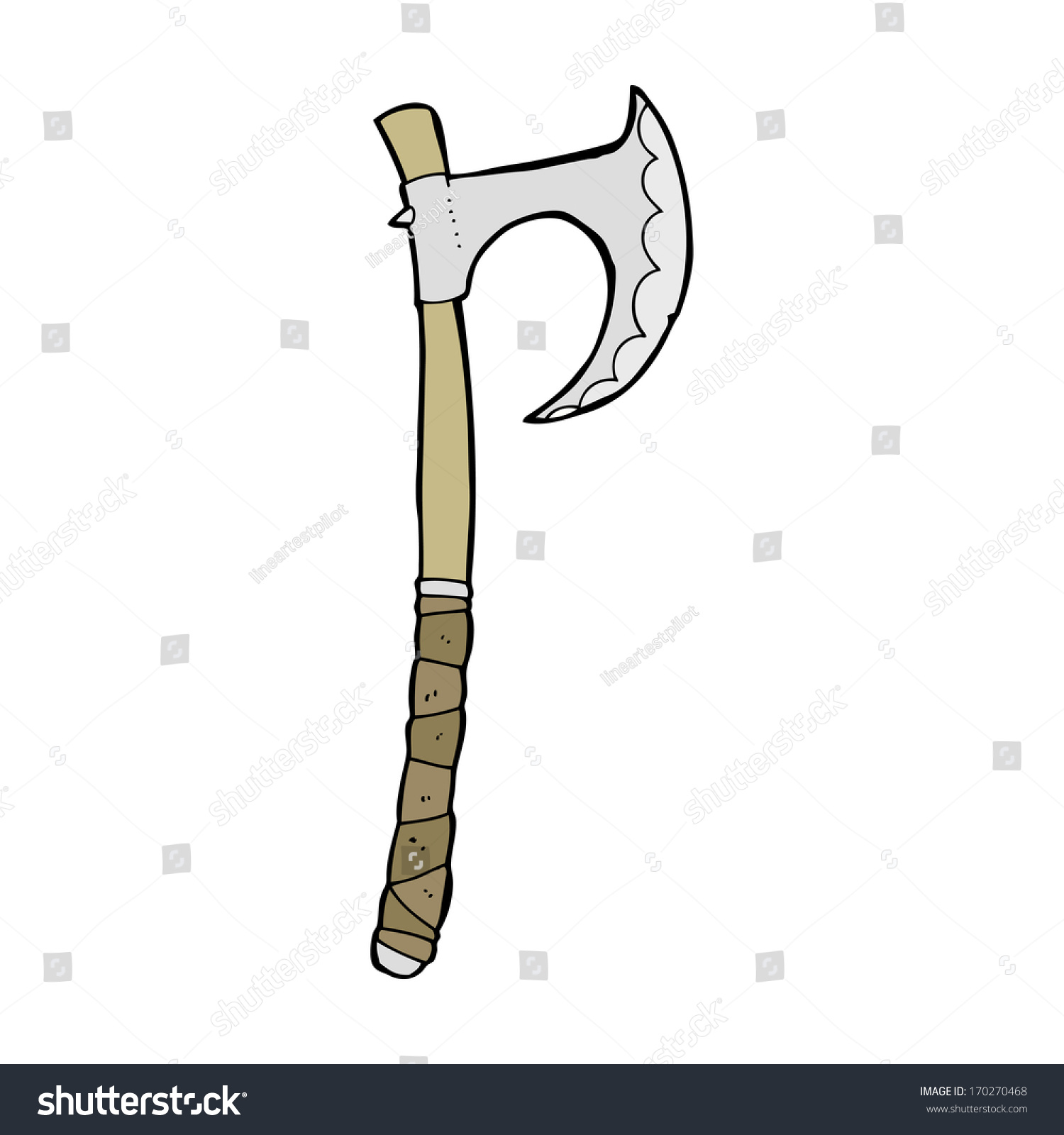 Cartoon Viking Axe Stock Vector (Royalty Free) 170270468