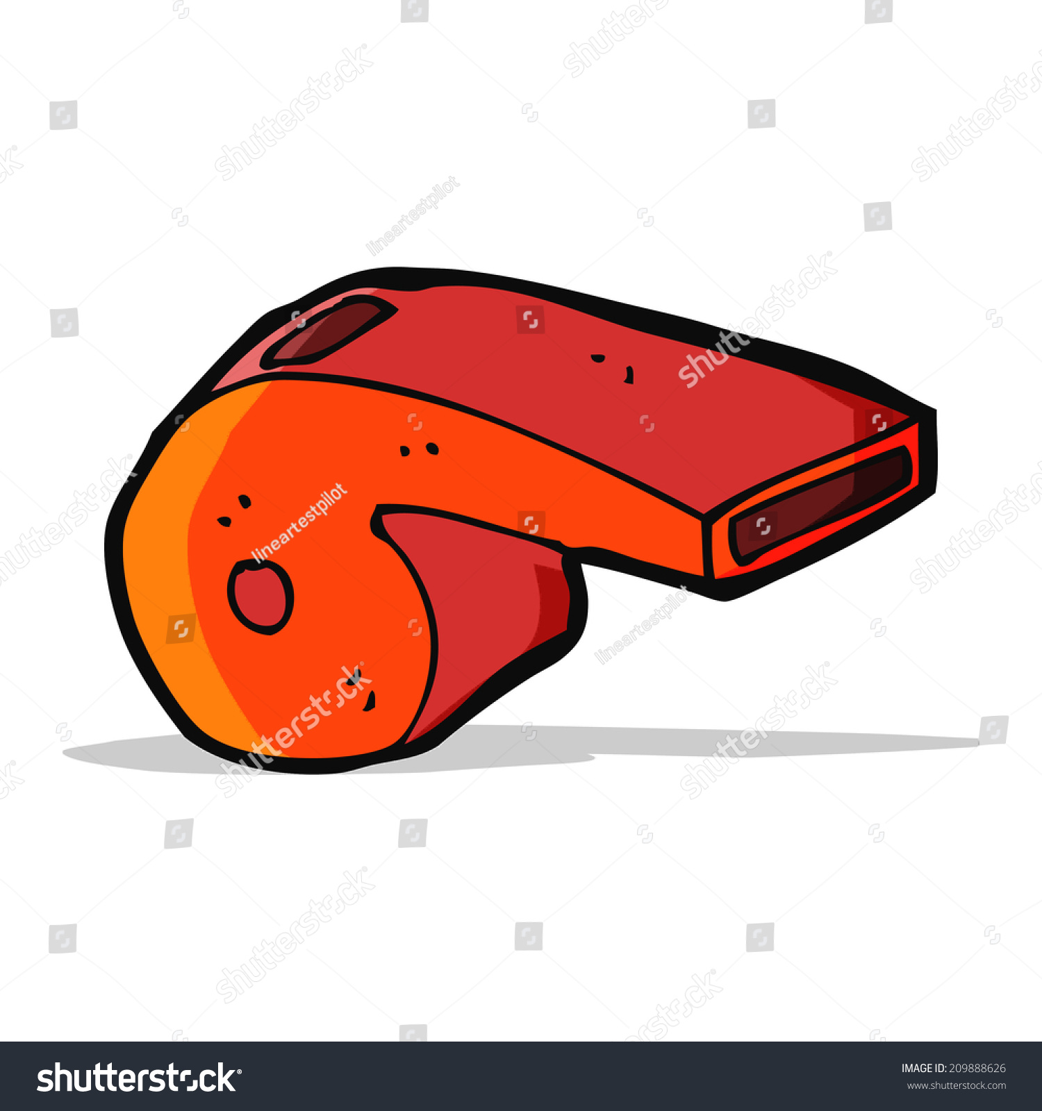 Cartoon Whistle Stock Vector (Royalty Free) 209888626 | Shutterstock