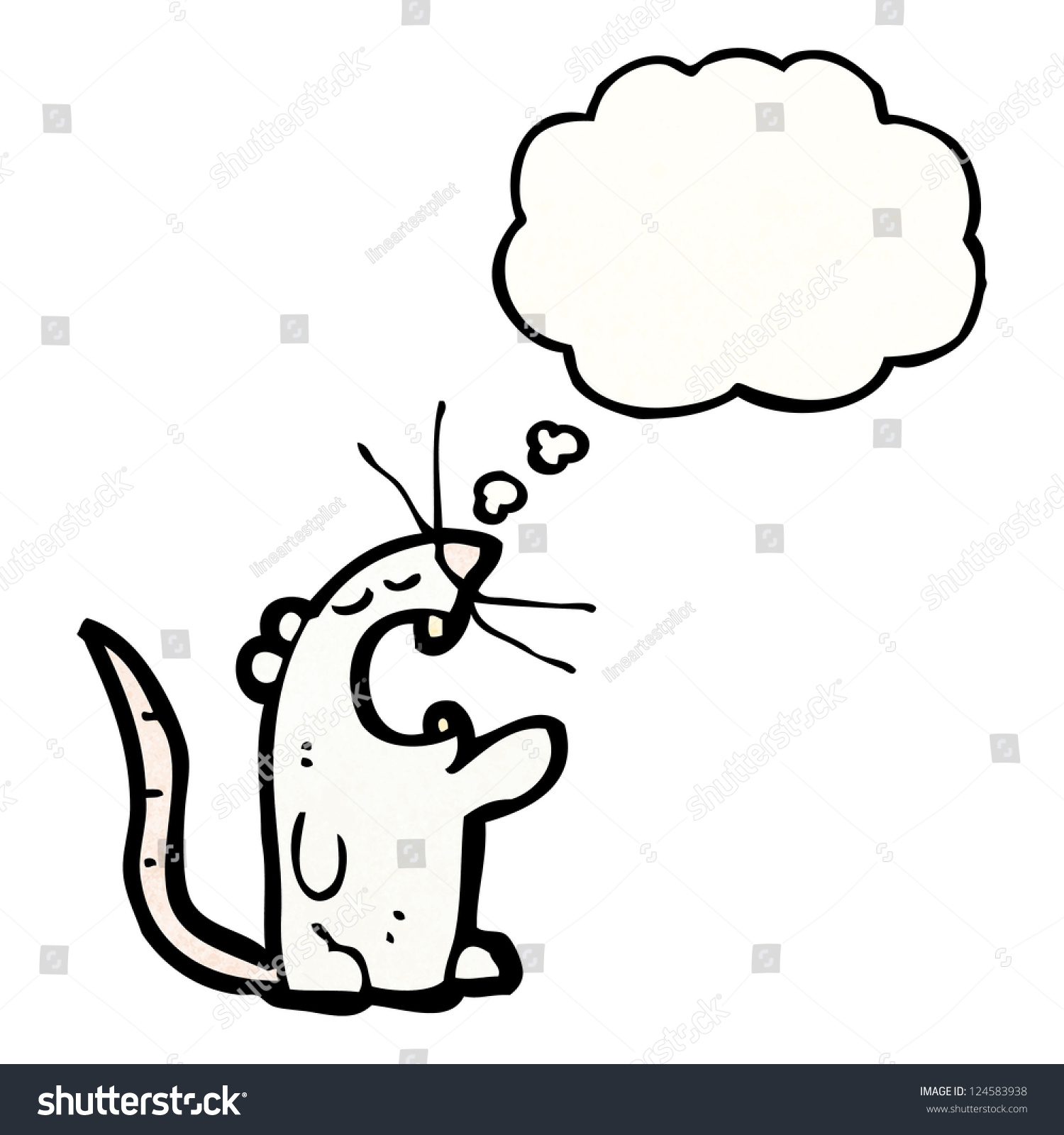 Cartoon White Mouse Stock Vector (Royalty Free) 124583938 | Shutterstock