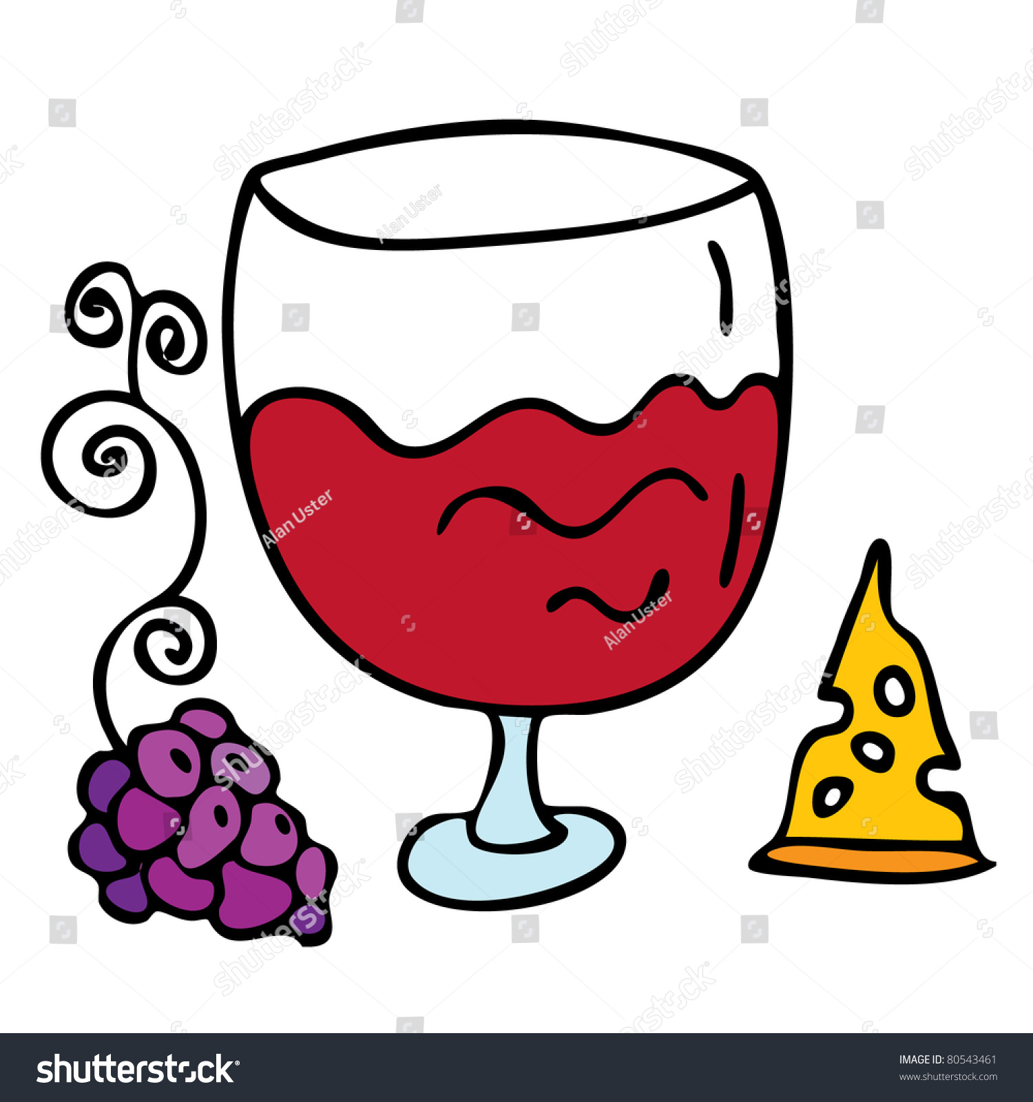 Cartoon Wine Stock Vector (Royalty Free) 80543461 - Shutterstock