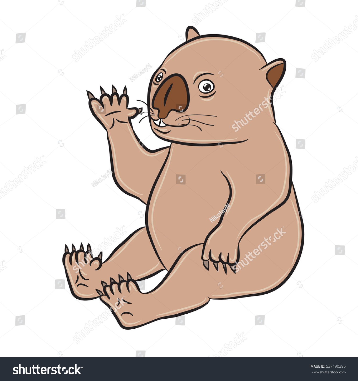 Cartoon Wombat Character: เวกเตอร์สต็อก (ปลอดค่าลิขสิทธิ์) 537490390 | Shutterstock