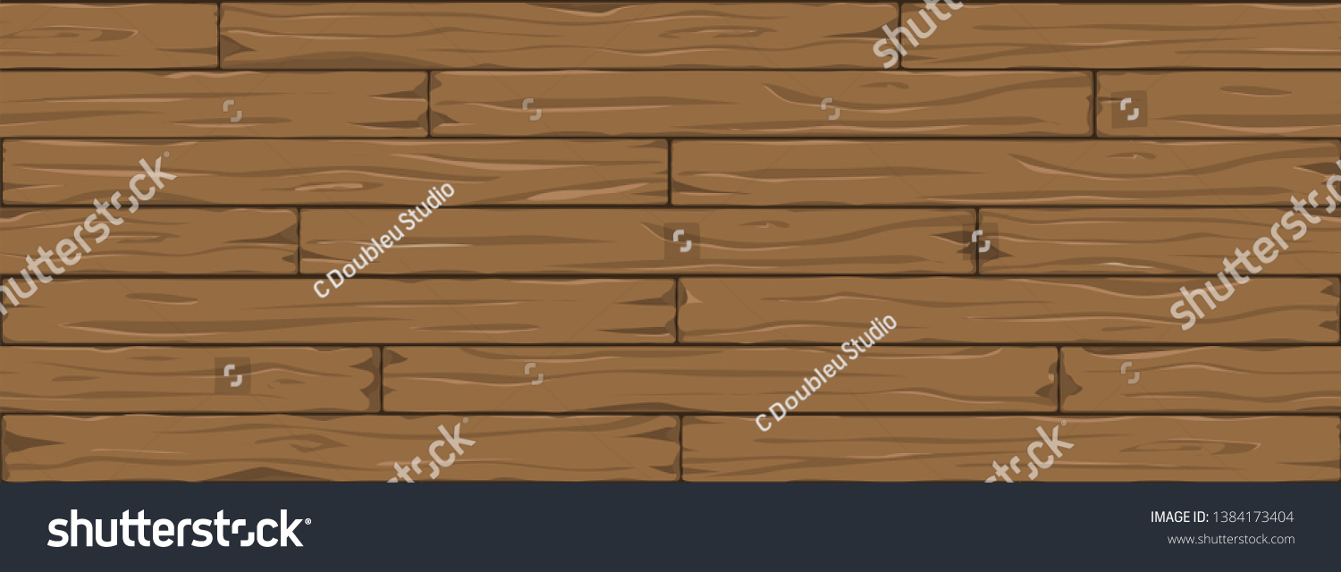 Cartoon Wood Texture Seamless Vector Pattern Stock Vector (Royalty Free ...