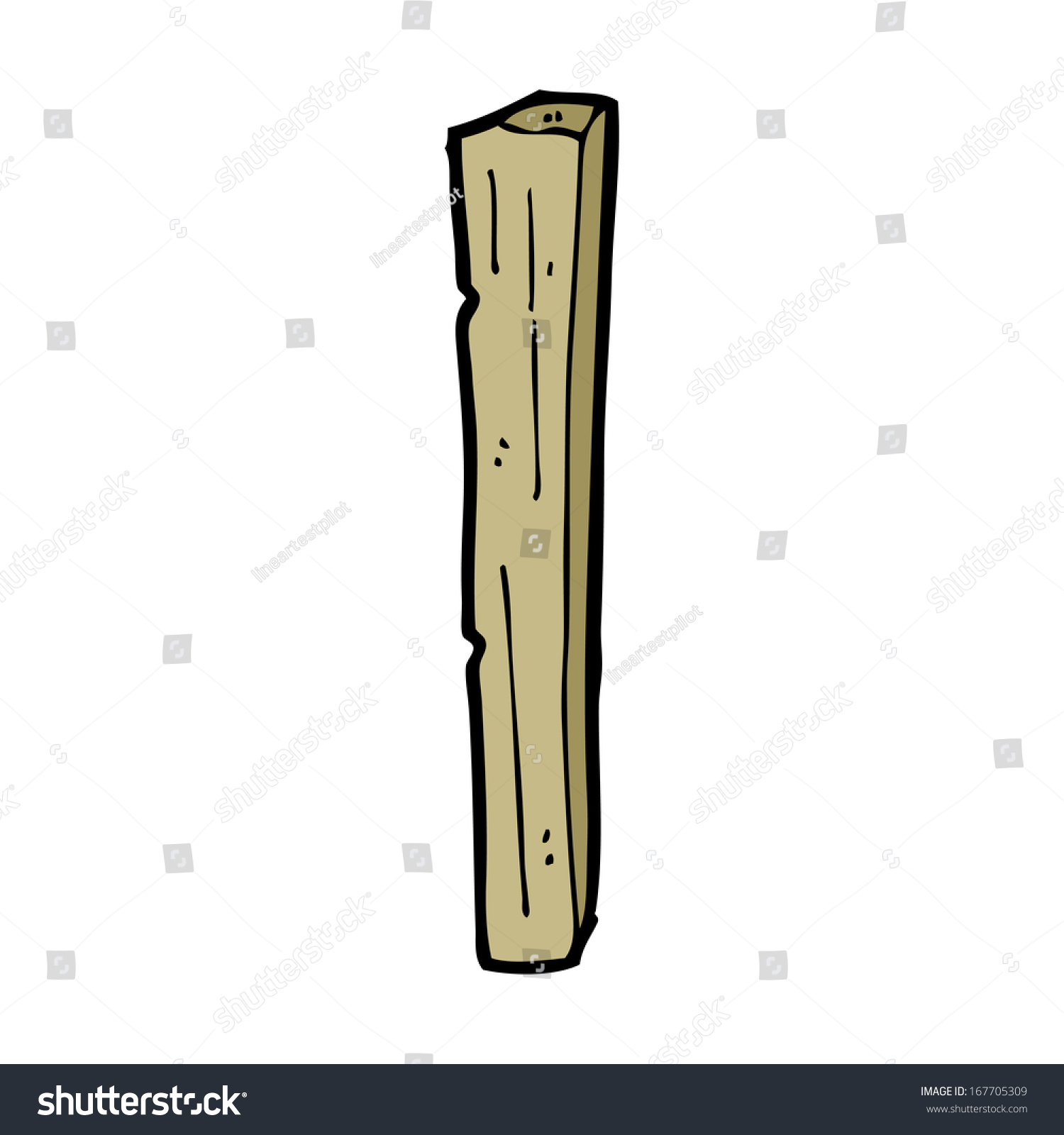Cartoon Wooden Post Stock Vector (Royalty Free) 167705309 | Shutterstock