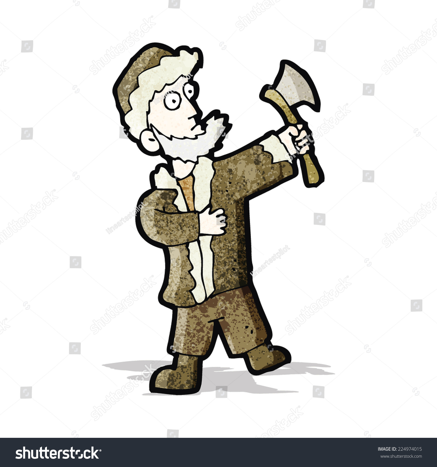 Cartoon Woodsman Stock Vector (Royalty Free) 224974015