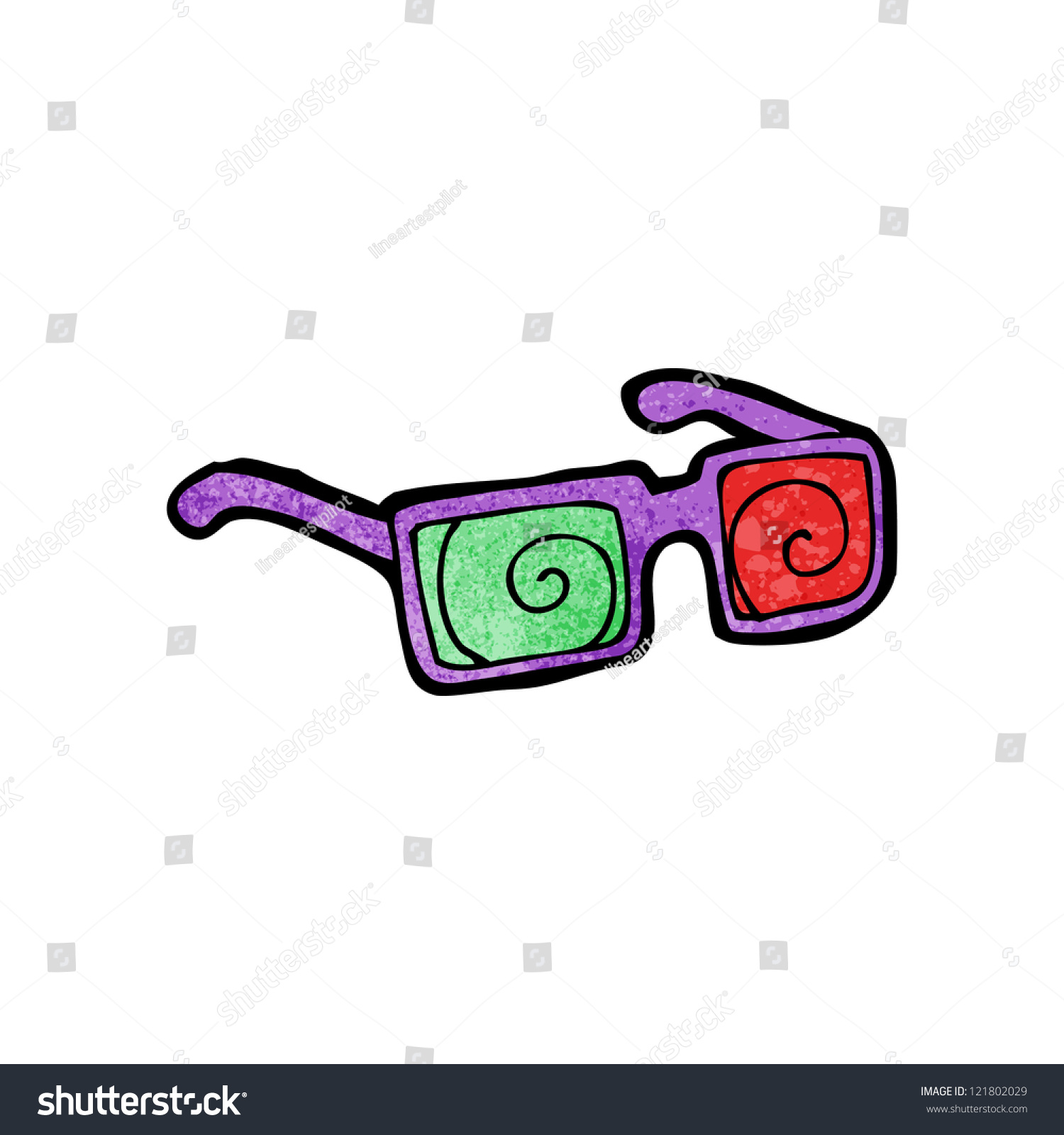 Cartoon Xray Specs Stock Vector (Royalty Free) 121802029 | Shutterstock