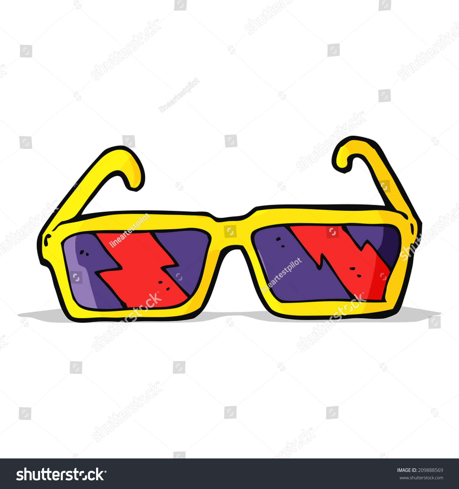Cartoon Xray Specs Stock Vector (Royalty Free) 209888569