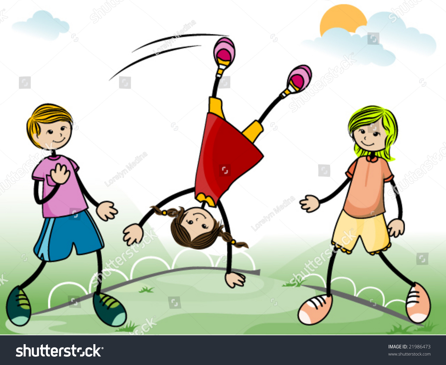 Cartwheel Vector: เวกเตอร์สต็อก (ปลอดค่าลิขสิทธิ์) 21986473 | Shutterstock