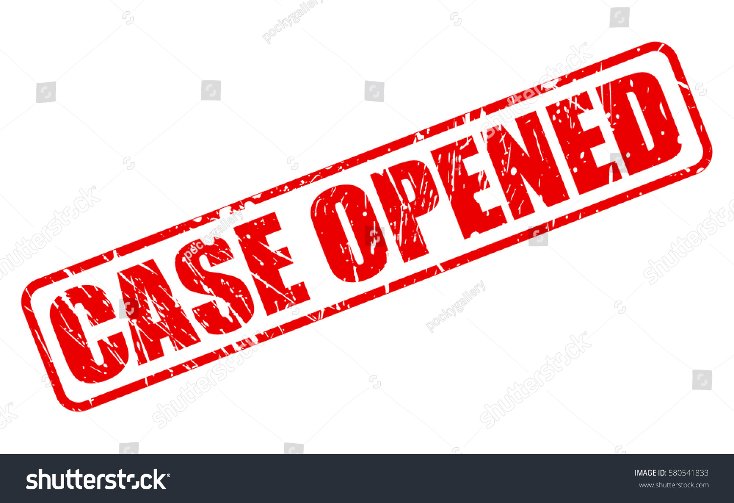 Case Opened Red Stamp Text On Stock Vector (Royalty Free) 580541833 ...