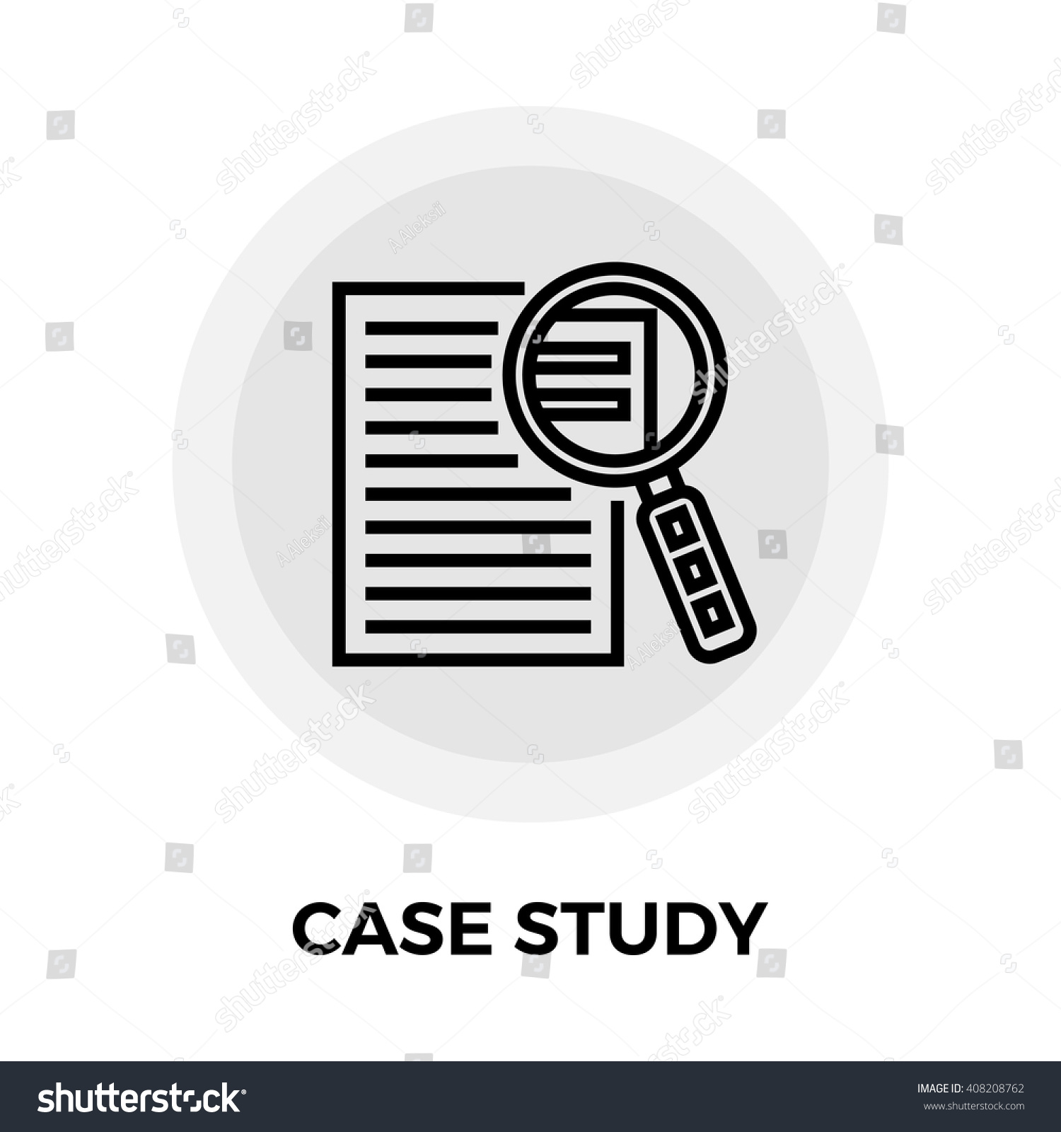 Case Study Services Icon Vector Flat Stock Vector 408208762 - Shutterstock