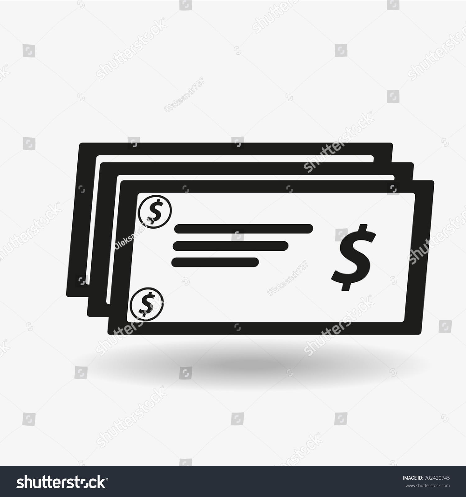 Cash Stock Vector (Royalty Free) 702420745 | Shutterstock