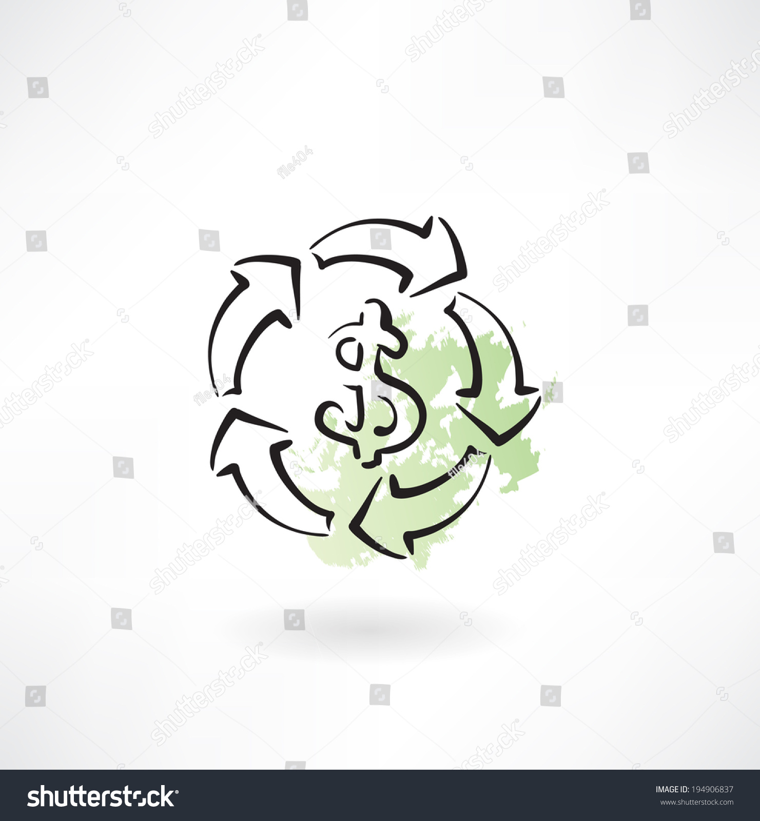 Cash Cycle Icon Stock Vector (Royalty Free) 194906837 | Shutterstock