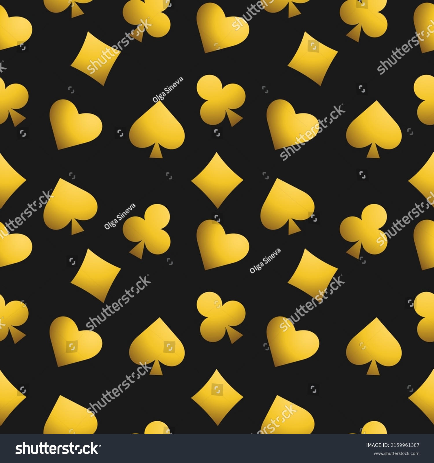 Casino Background Seamless Vector Image Stock Vector (Royalty Free ...