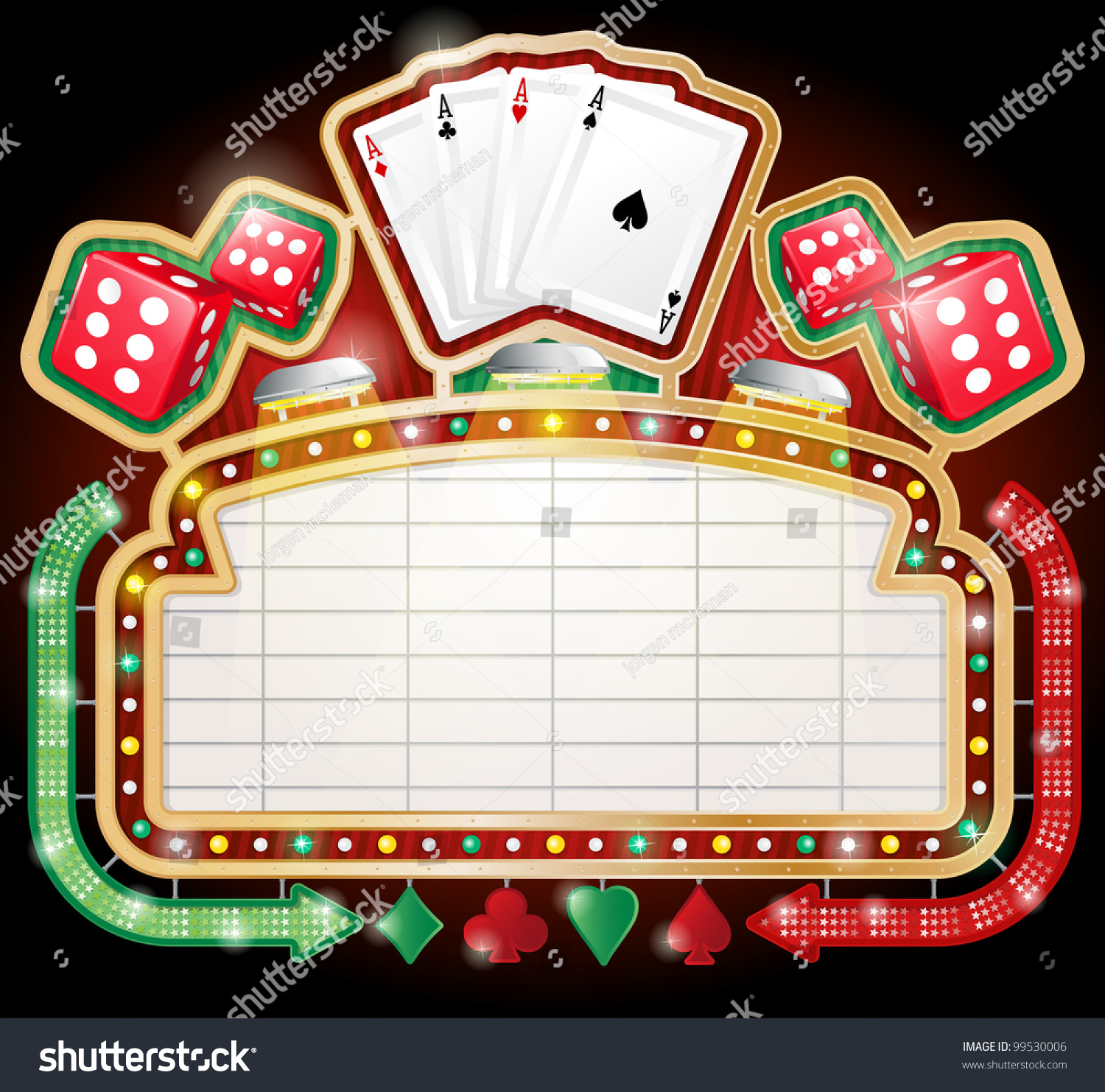 Casino Sign Stock Vector (Royalty Free) 99530006