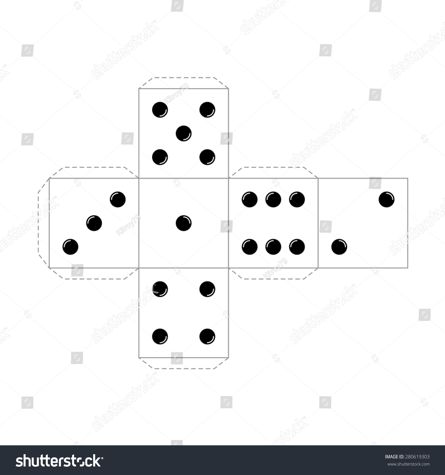 129 Papercraft cube Stock Illustrations, Images & Vectors | Shutterstock
