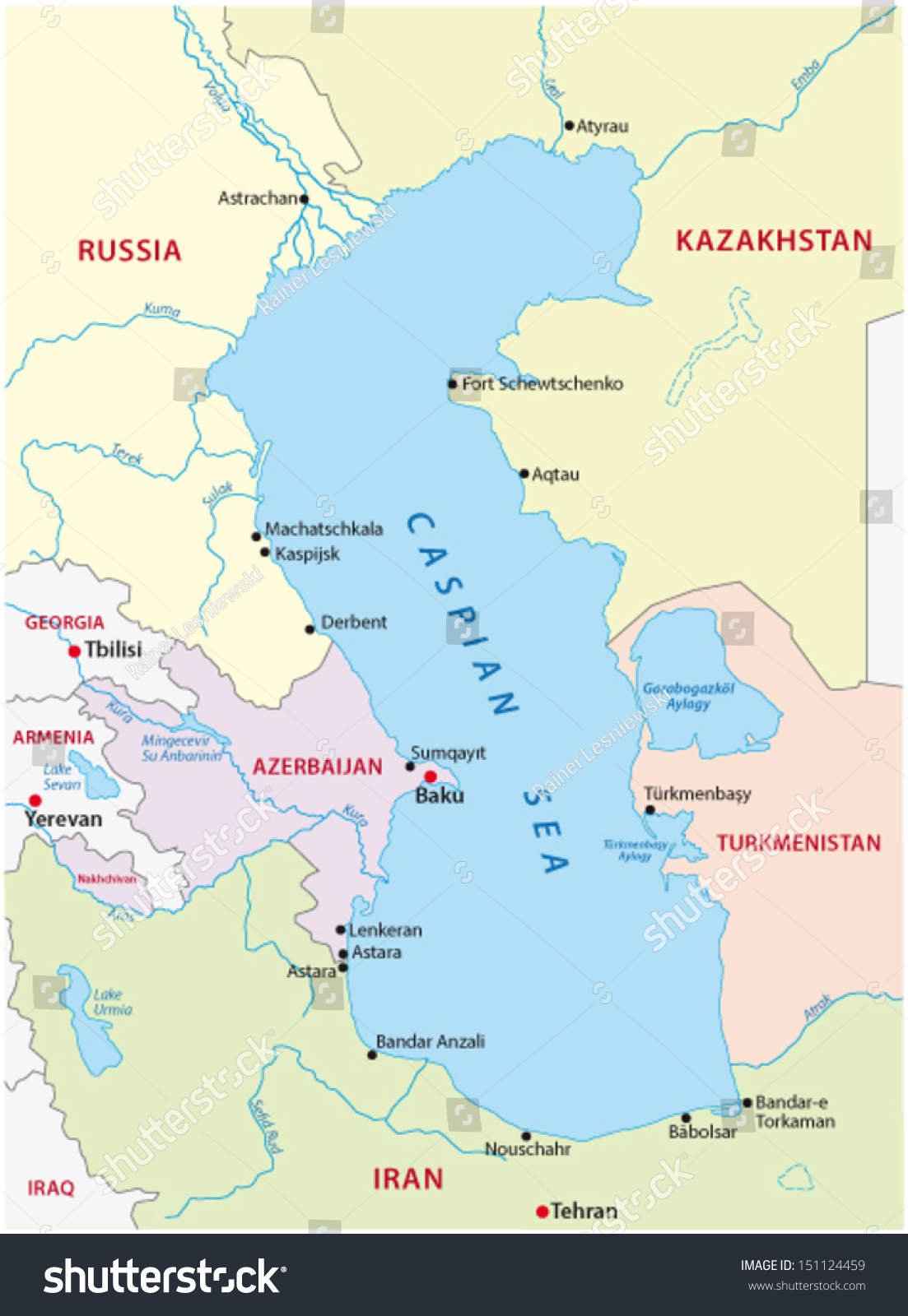 994 Caspian sea map Images, Stock Photos & Vectors | Shutterstock