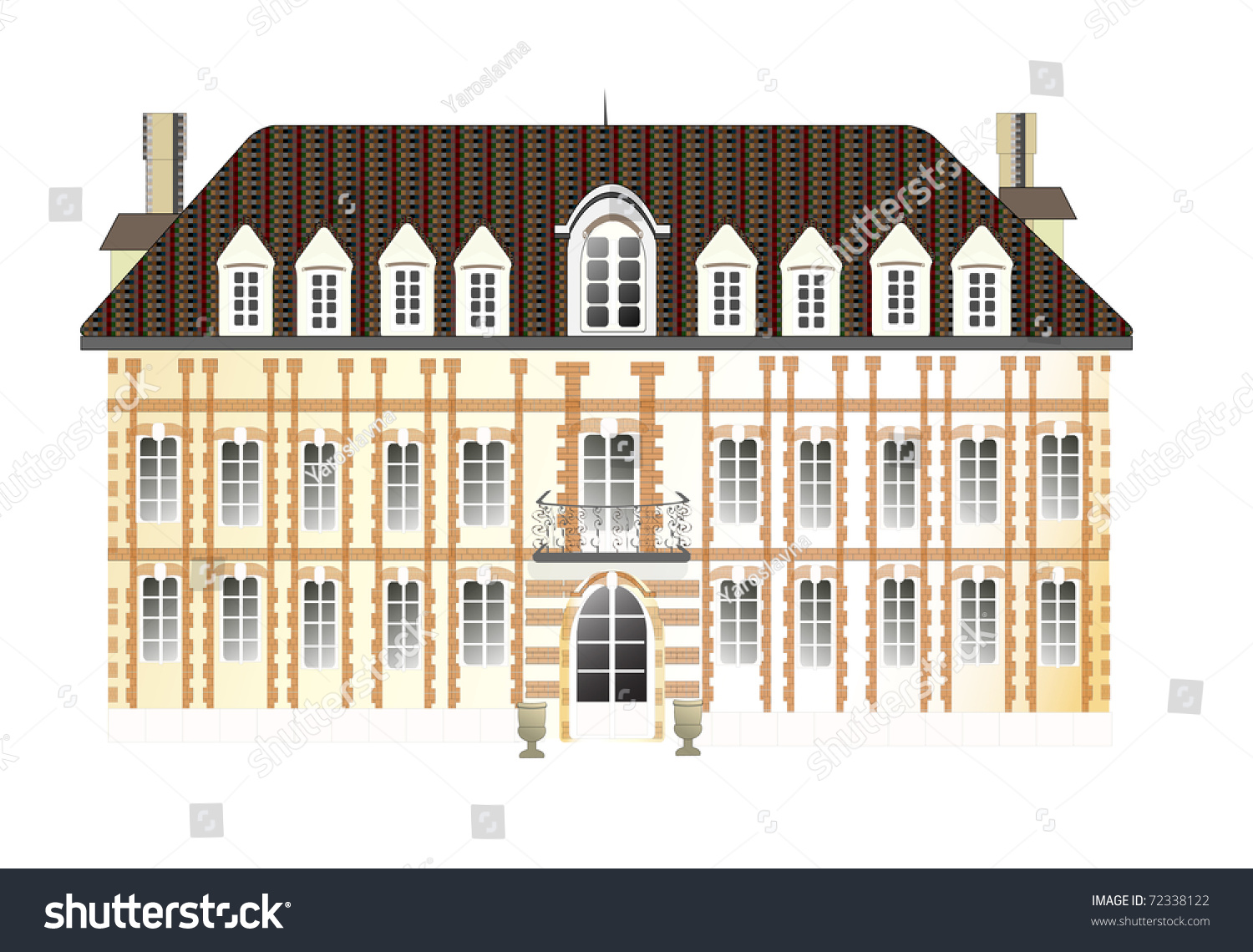 Castle Illustration Vector Stock Vector (Royalty Free) 72338122 ...
