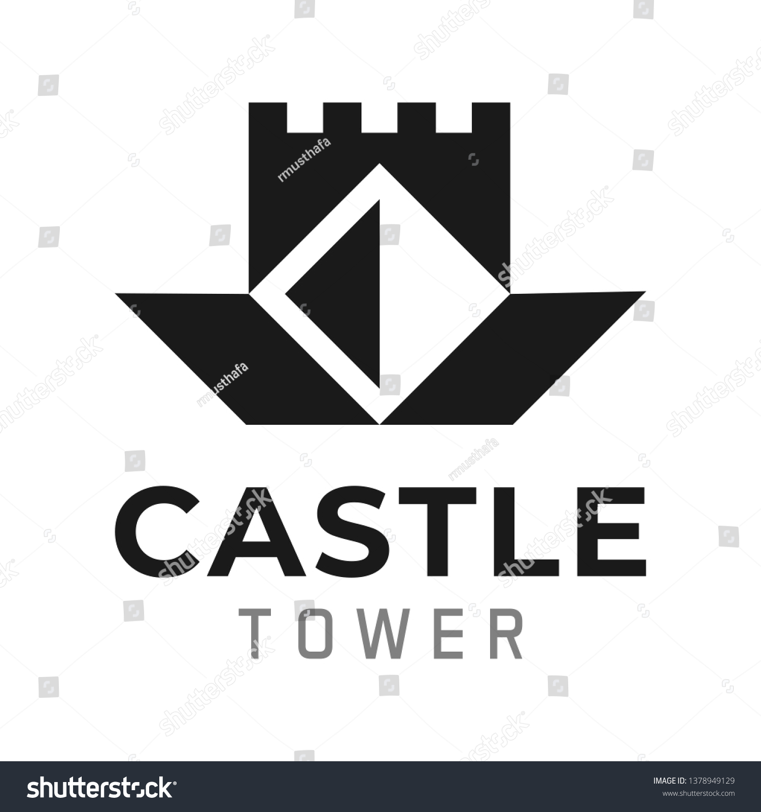 Castle Rook Logo Design Template Stock Vector (Royalty Free) 1378949129 ...