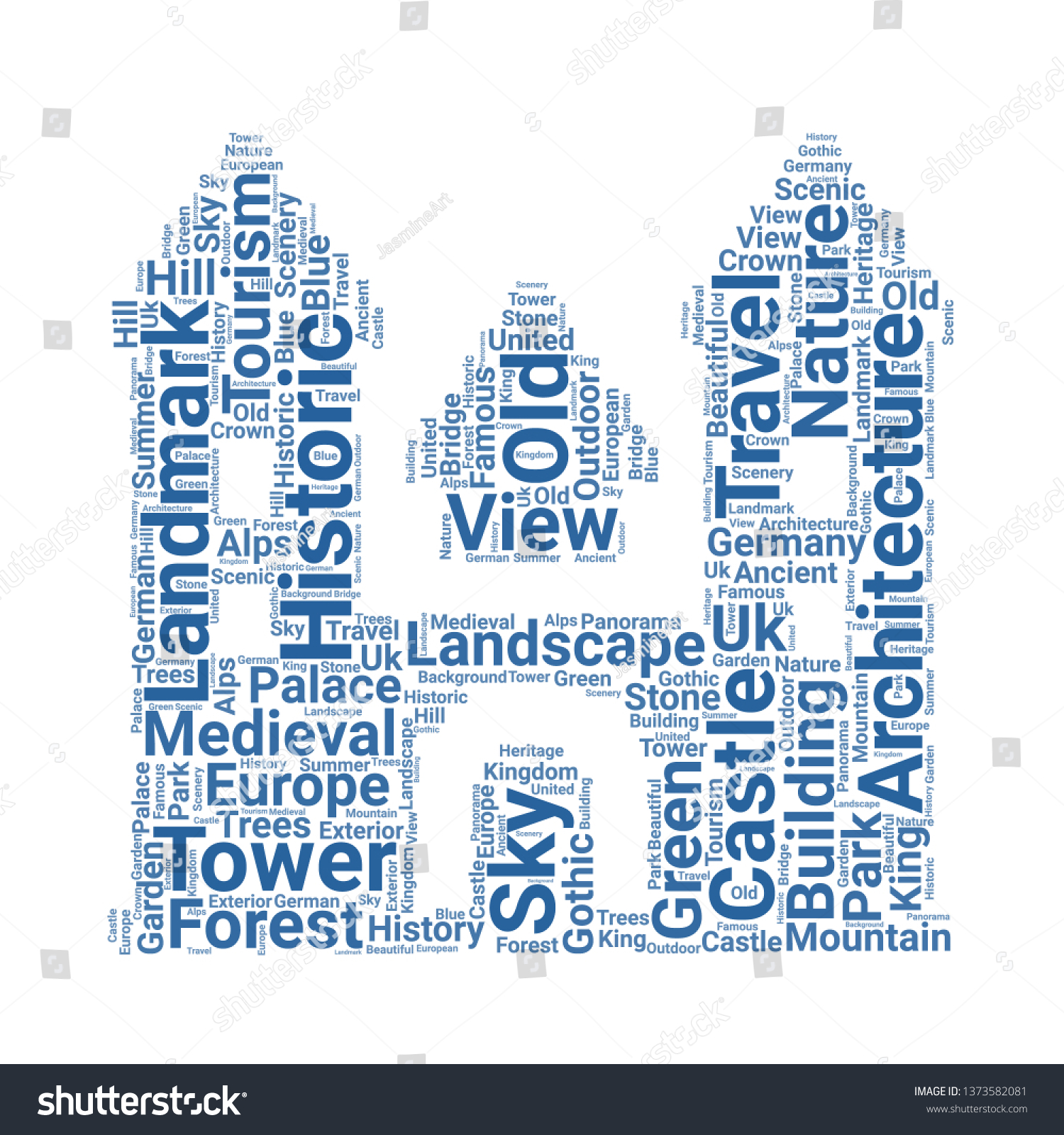 Castle Word Cloud Tag Cloud About Stock Vector (Royalty Free ...