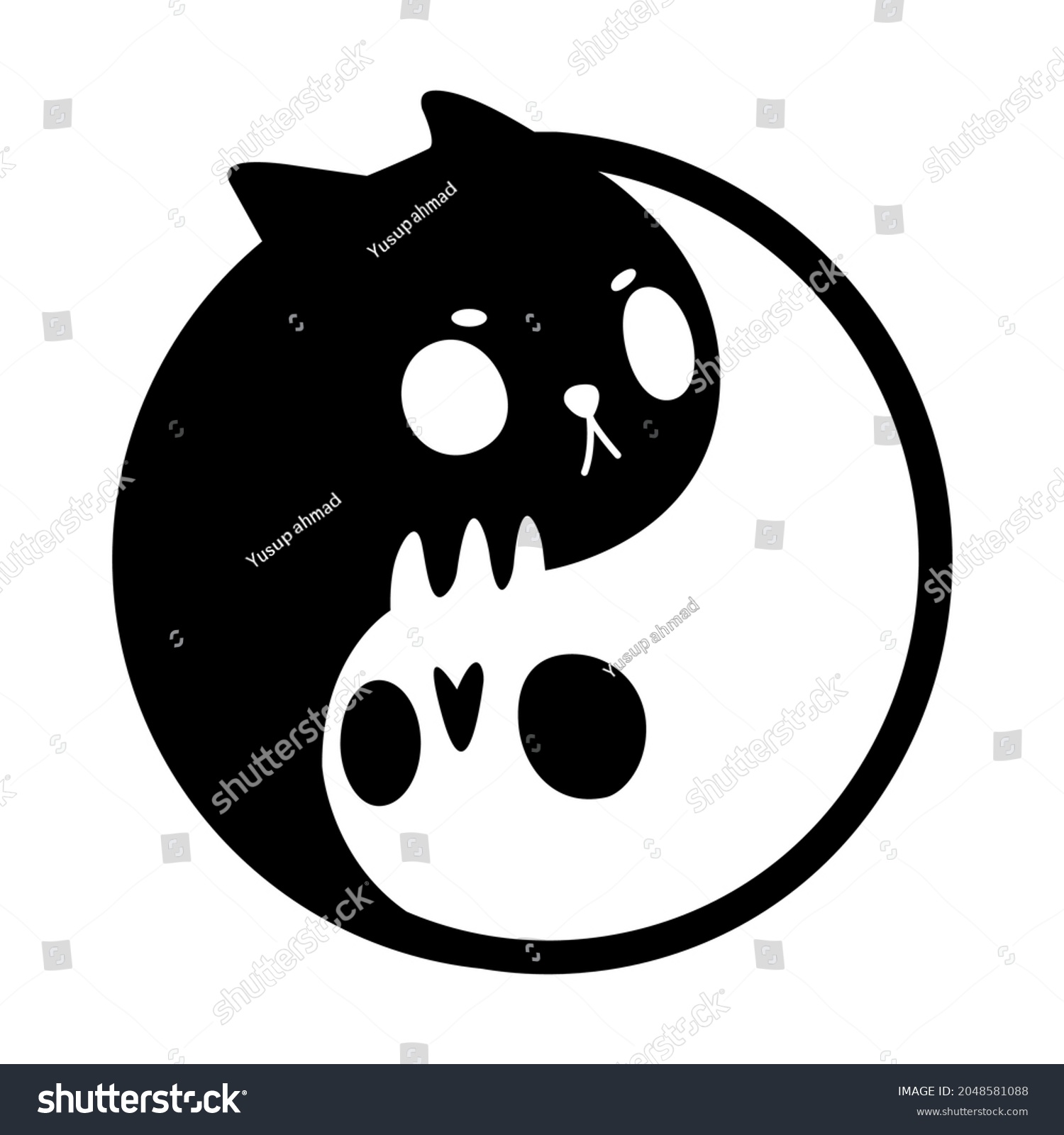 Cat Skull Symbol Vector Stock Vector (Royalty Free) 2048581088 ...