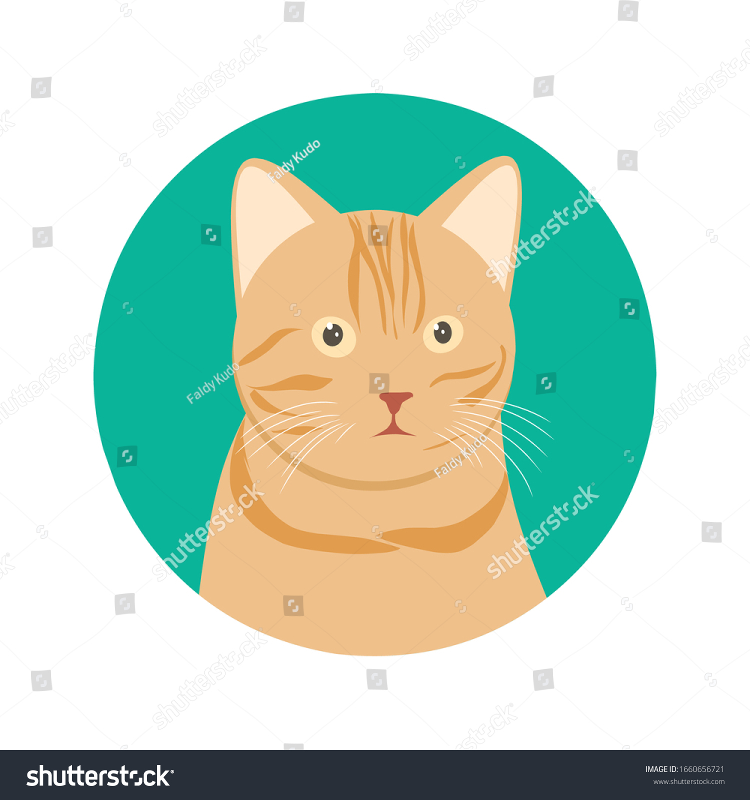 gato - avatar - imagen de: vector de stock (libre de regalías ...