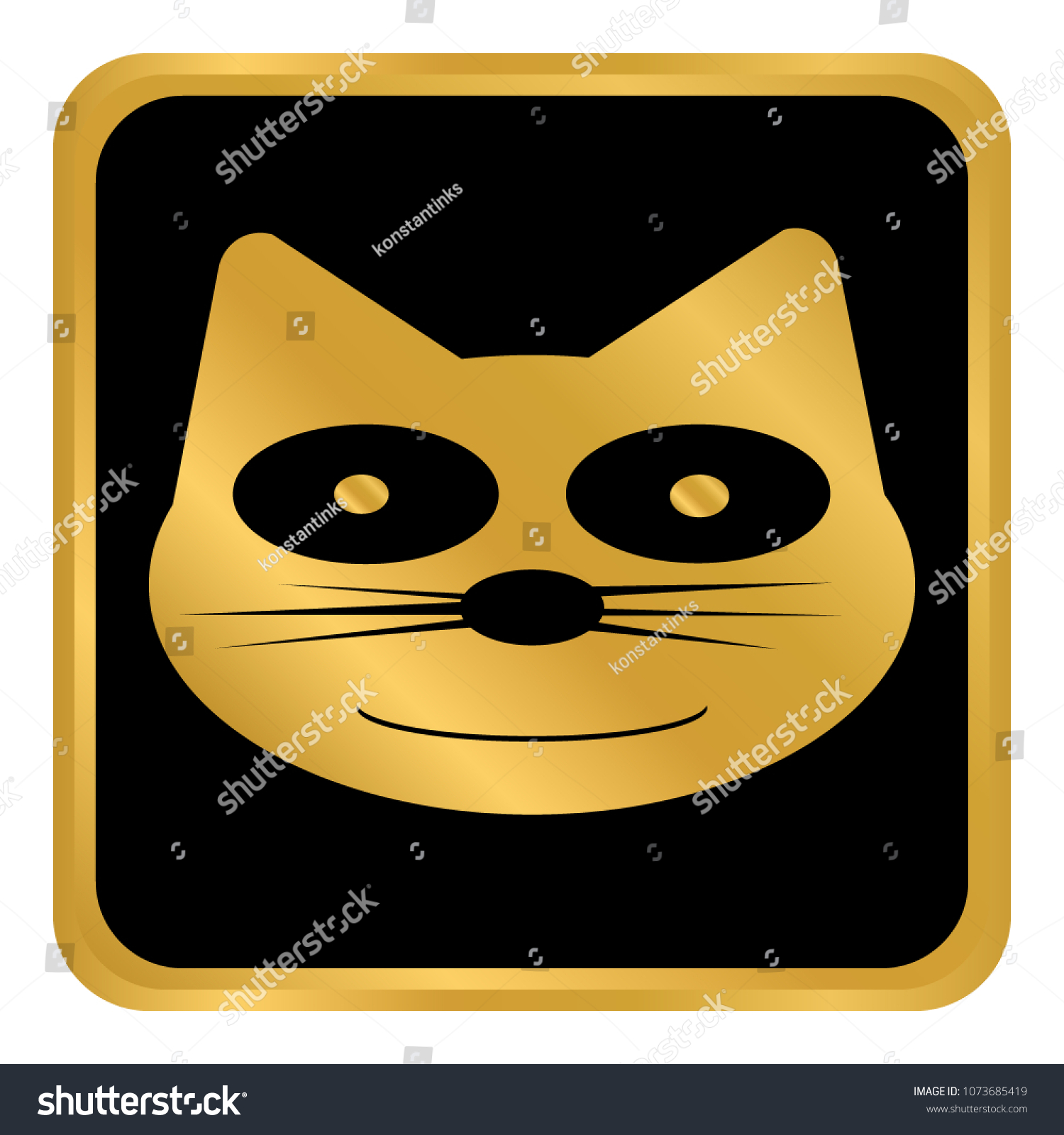 Cat Button On White Background Vector: เวกเตอร์สต็อก (ปลอดค่าลิขสิทธิ์ ...