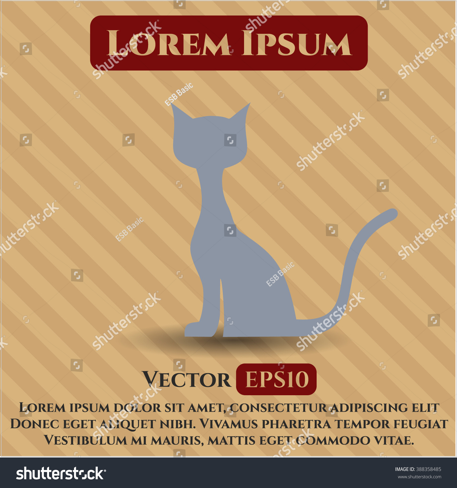 Cat Icon Symbol Stock Vector (Royalty Free) 388358485 | Shutterstock