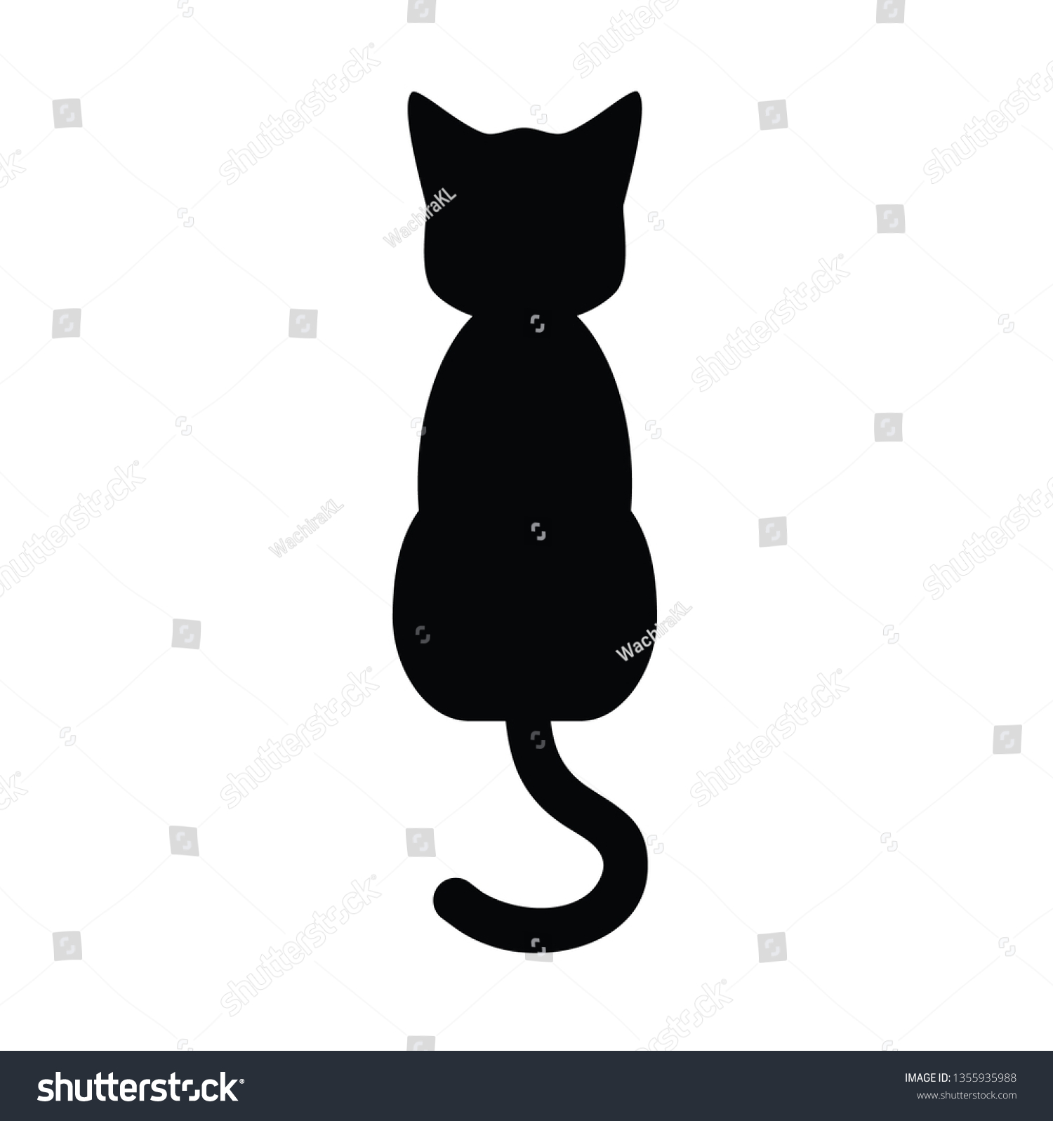 Cat Vector Logo Design Illustrator เวกเตอร์สต็อก ปลอดค่าลิขสิทธิ์