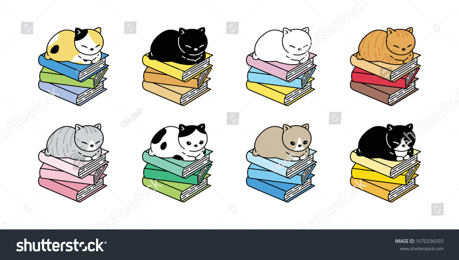 고양이 만화책 스톡 벡터 로열티 프리 1670336593 Shutterstock