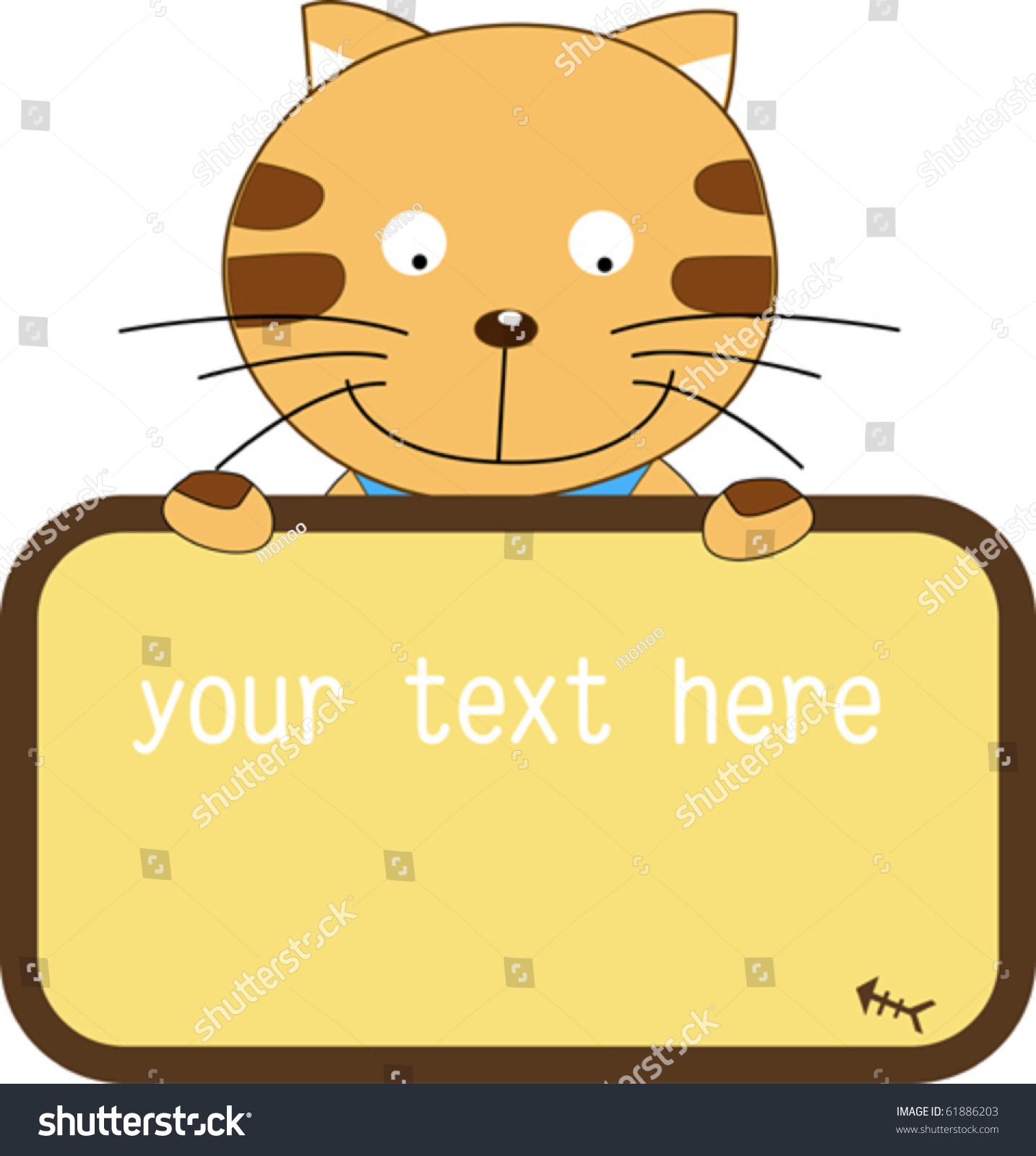 Cat Banner Stock Vector (Royalty Free) 61886203 | Shutterstock