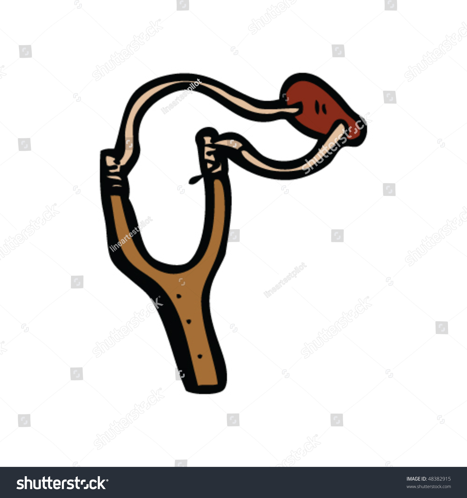 Catapult Drawing Stock Vector (Royalty Free) 48382915