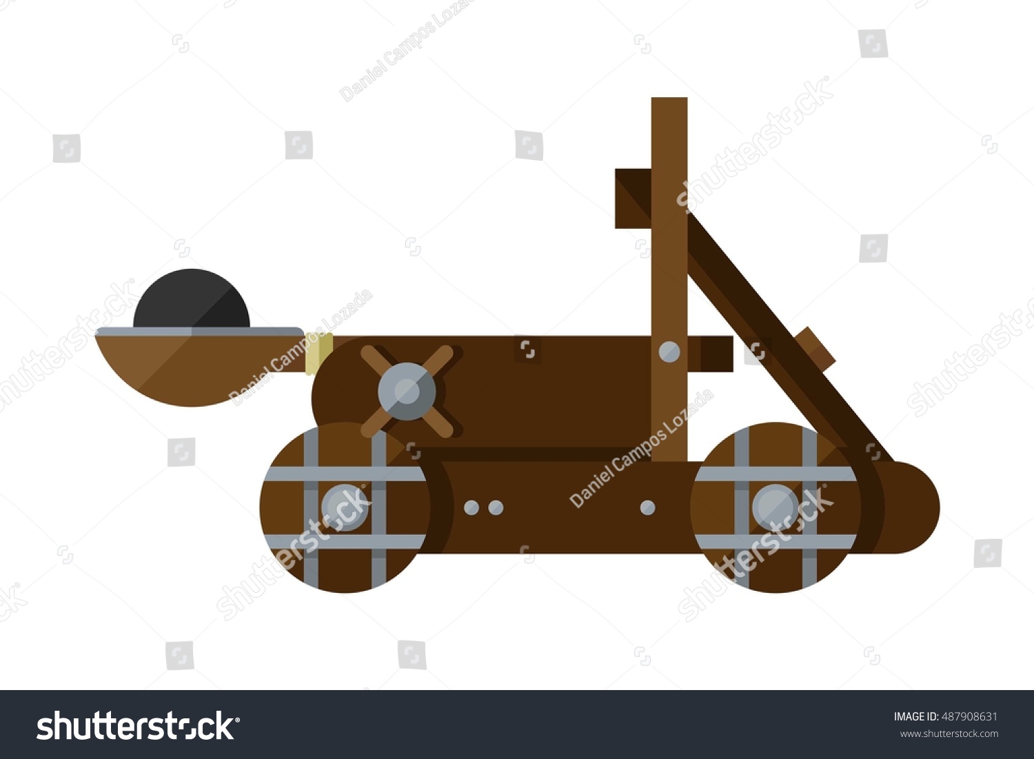 Catapult Illustration Profile Vector Graphic Stock Vector 487908631 ...