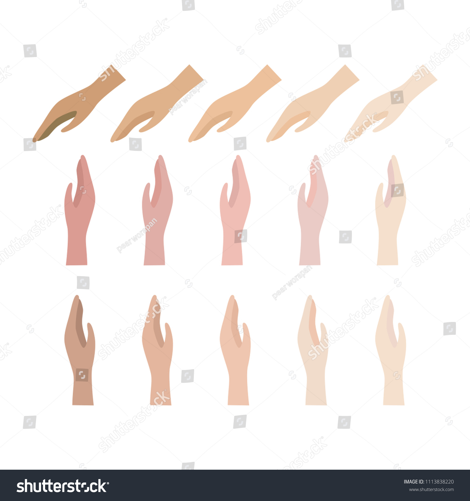 Catch Hand Beside Hand Flat Vector Stock Vector (Royalty Free ...
